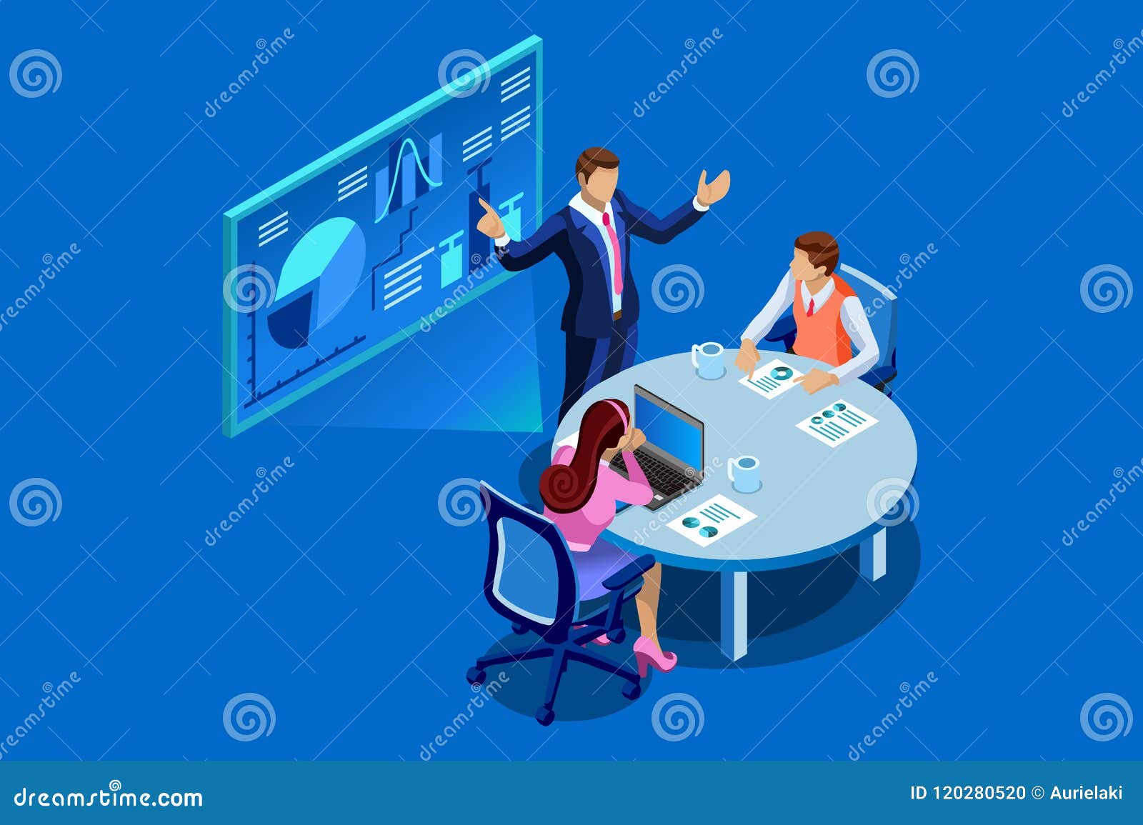 Business Analysis Teamwork Flat Isometric Banner Stock Vector ... Business Analysis Teamwork Flat Isometric Banner Stock Vector ...
