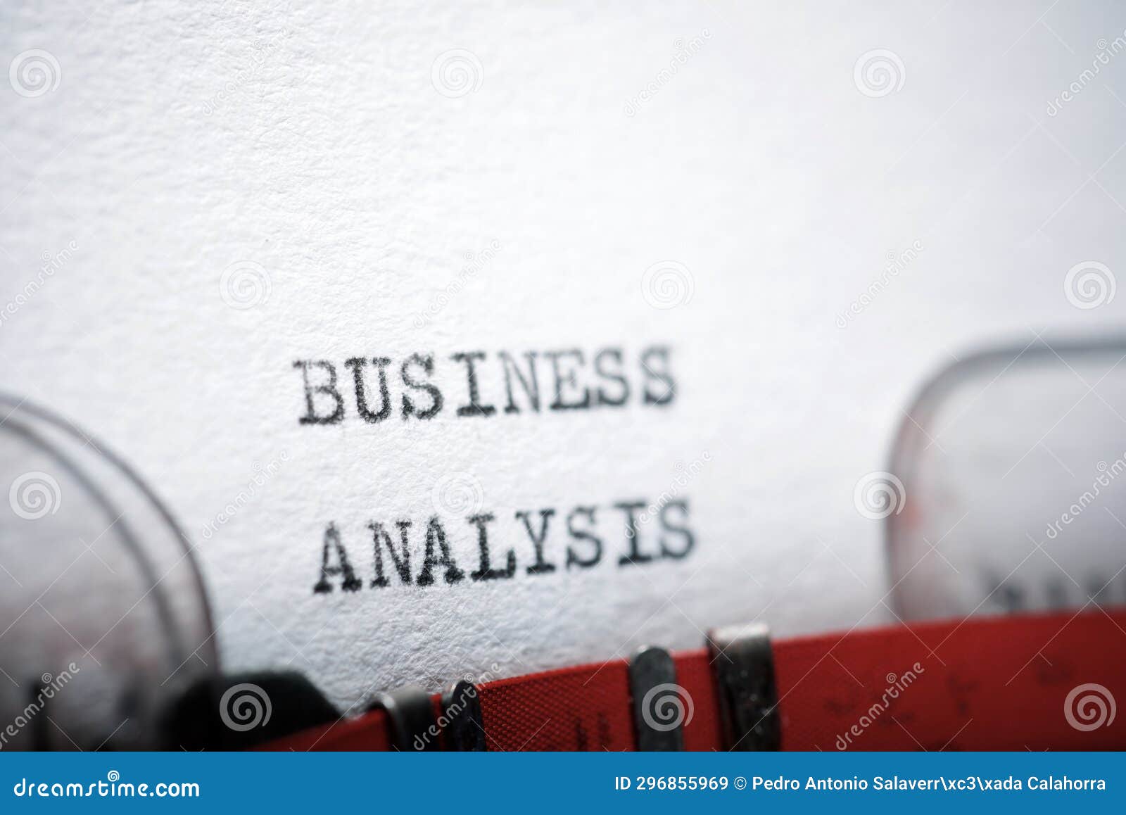 Business analysis text stock image. Image of text, typewriter - 296855969