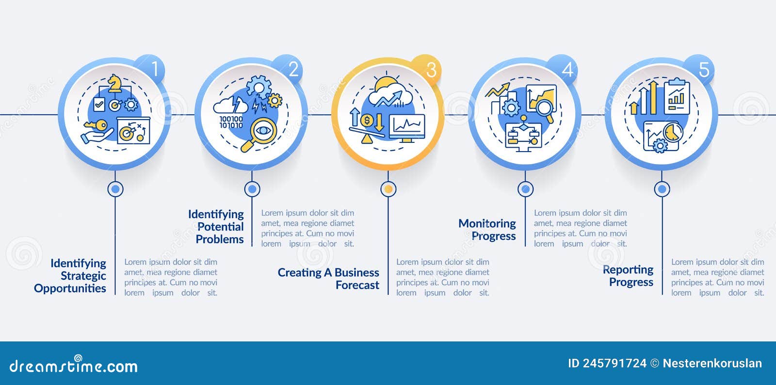 Business Analyst Assignments Circle Infographic Template Stock Vector ...