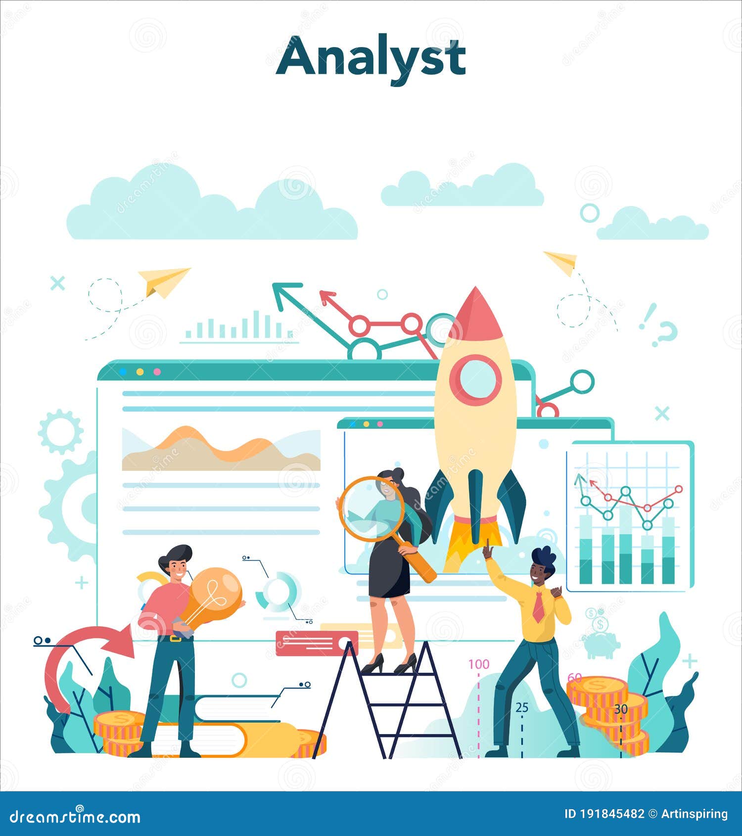 Business Analyst Concept. Business Strategy and Project Management ...
