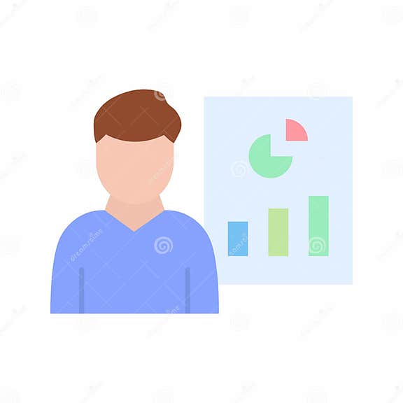 Business Analyst Icon Vector Image. Stock Vector - Illustration of ...