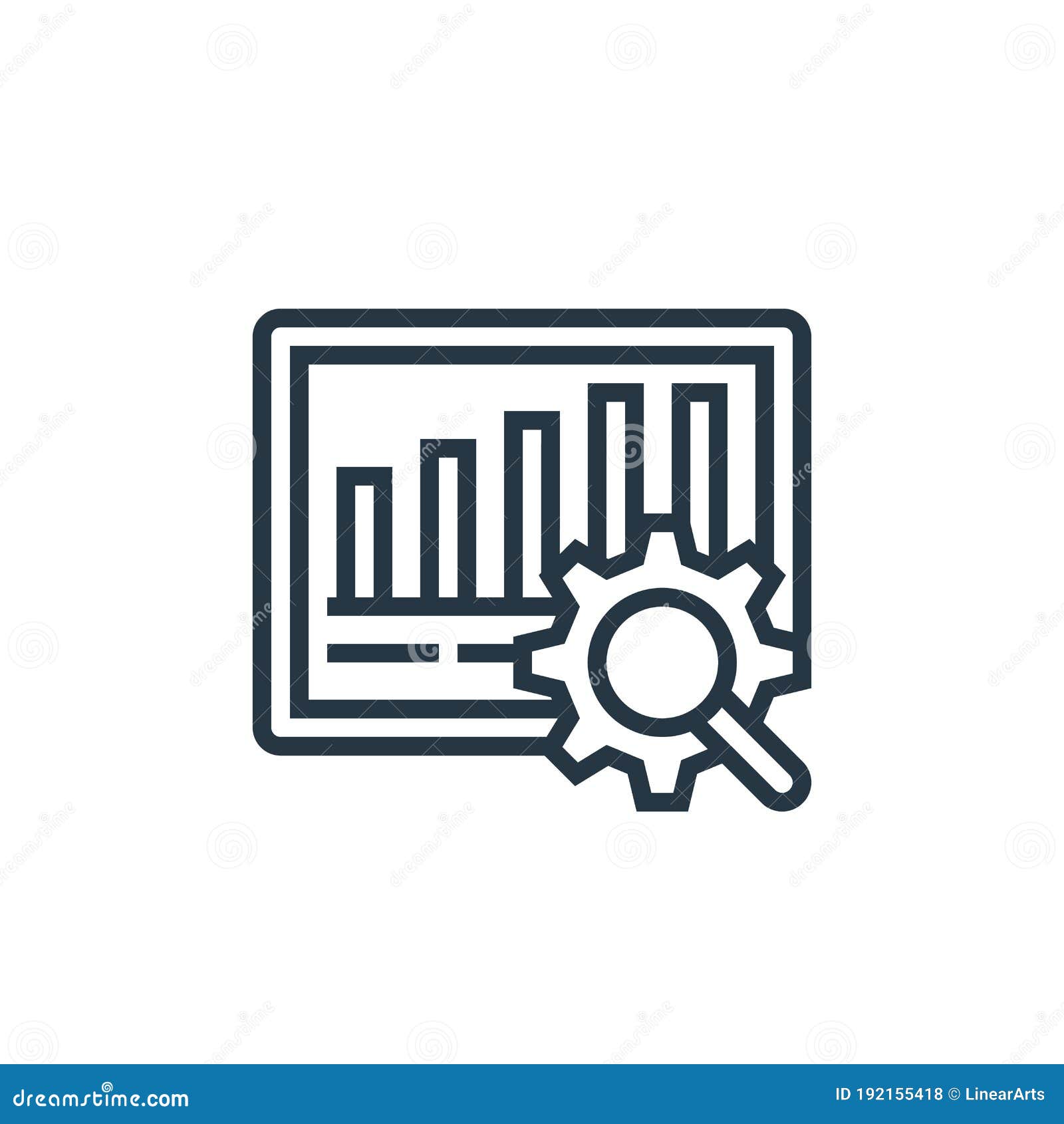 Business Analyst Icon Vector from Business Model Canvas Concept. Thin ...