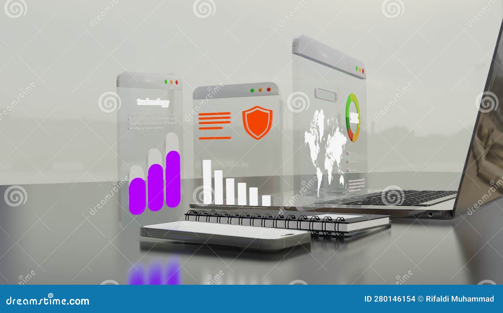 Business Analyst Using Computer and Dashboard for Data Analysis and ...