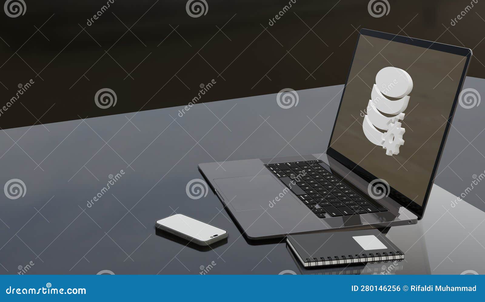 Business Analyst Using Computer And Dashboard For Data Analysis And Management System With Kpi