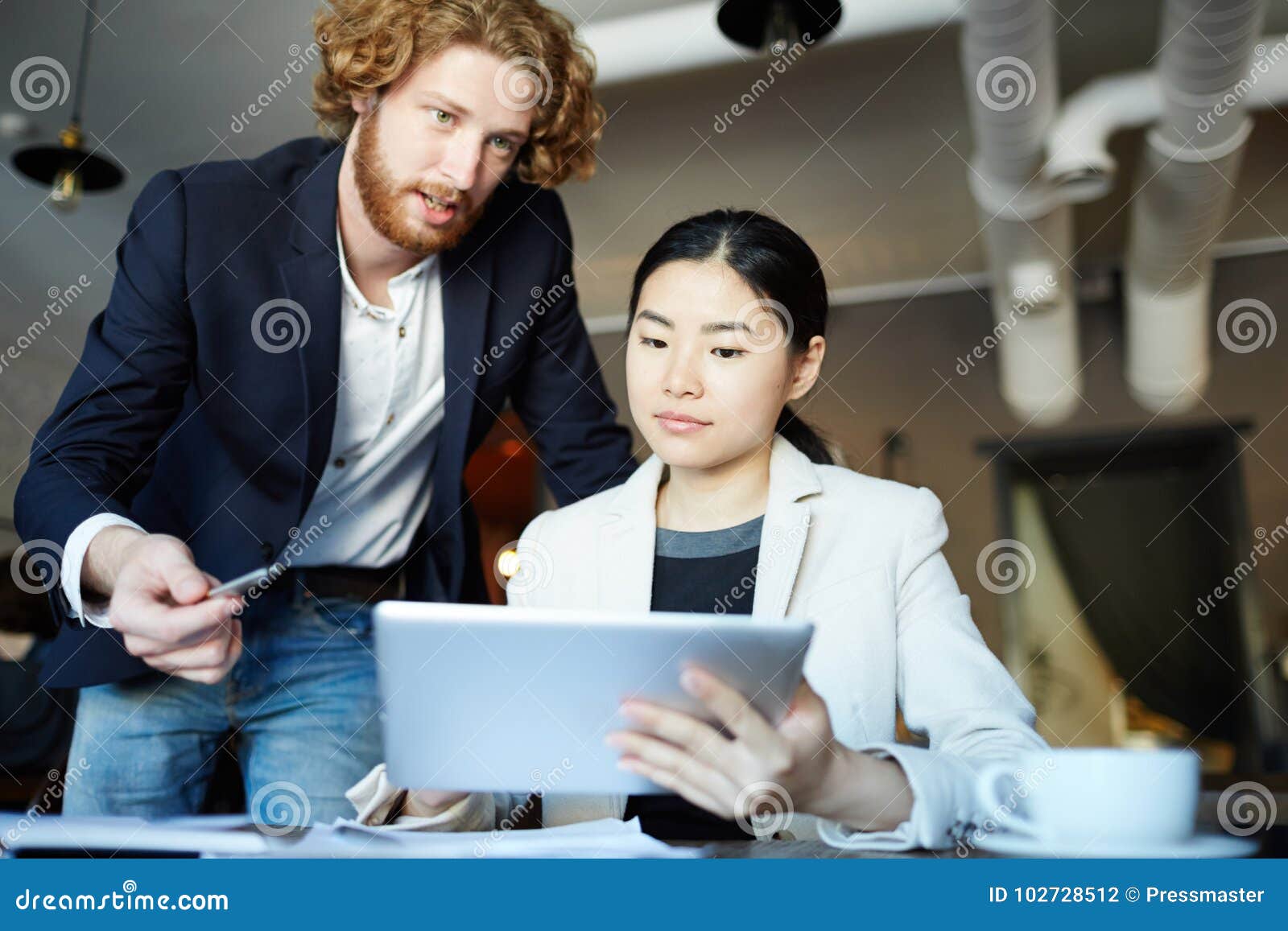 Business analysts stock photo. Image of accountant, explaining - 102728512