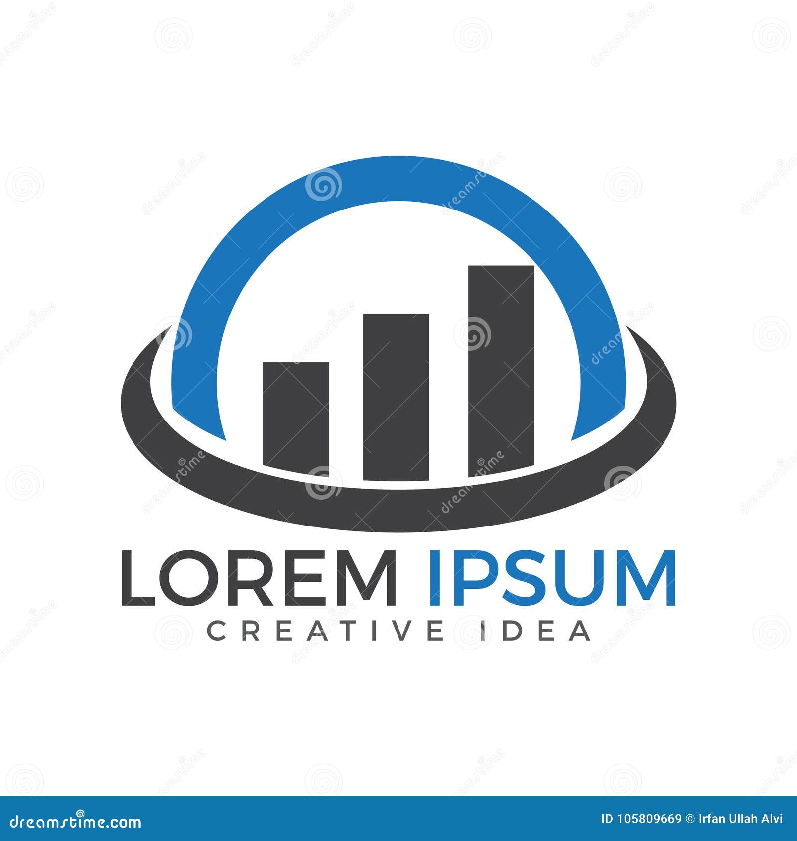 Business Graph and Service Logo. Stock Vector - Illustration of global ...