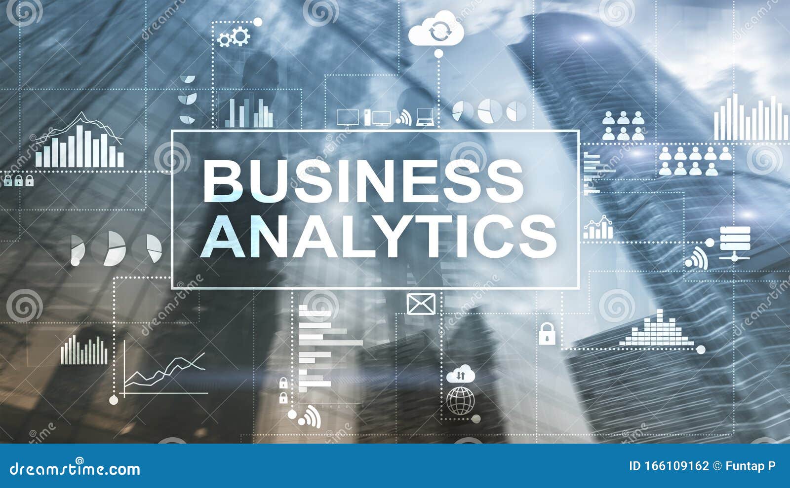 Business Analytics Concept on Double Exposure Background Stock Photo ...