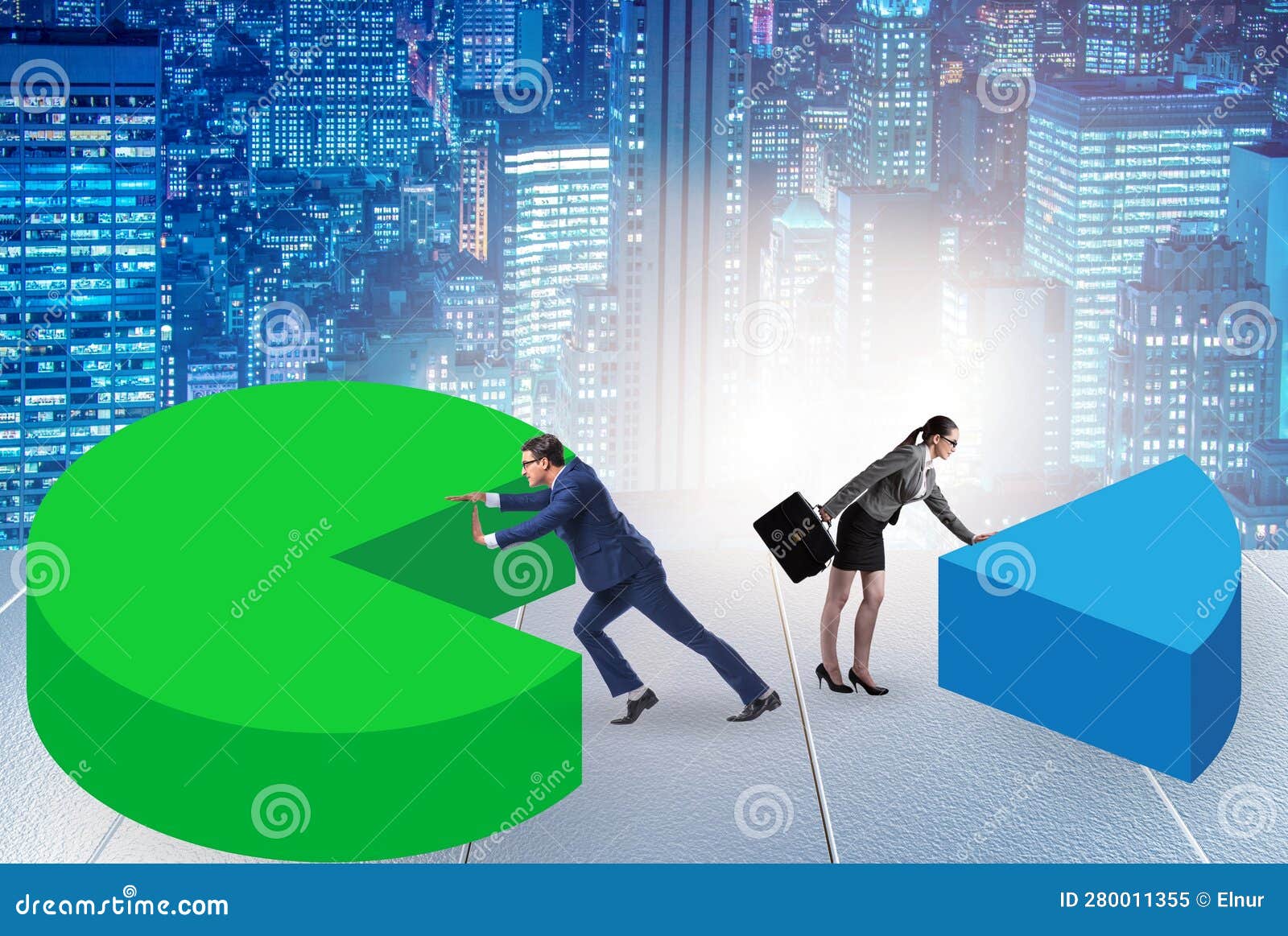 Business Analytics Concept with Pie Chart Stock Image - Image of ...