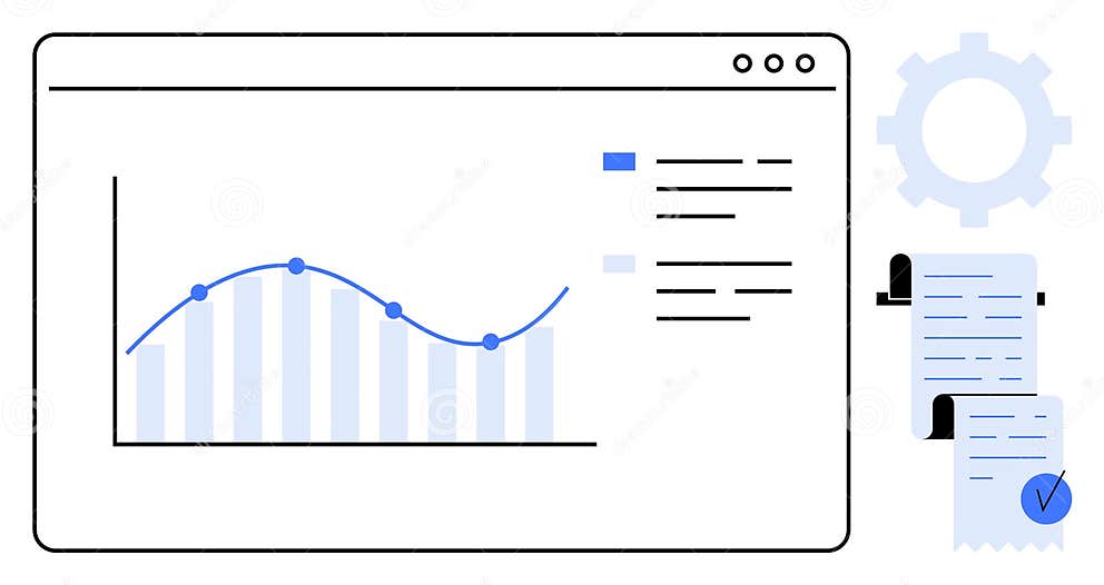 Business Analytics Dashboard with Graph and Documents Stock ...
