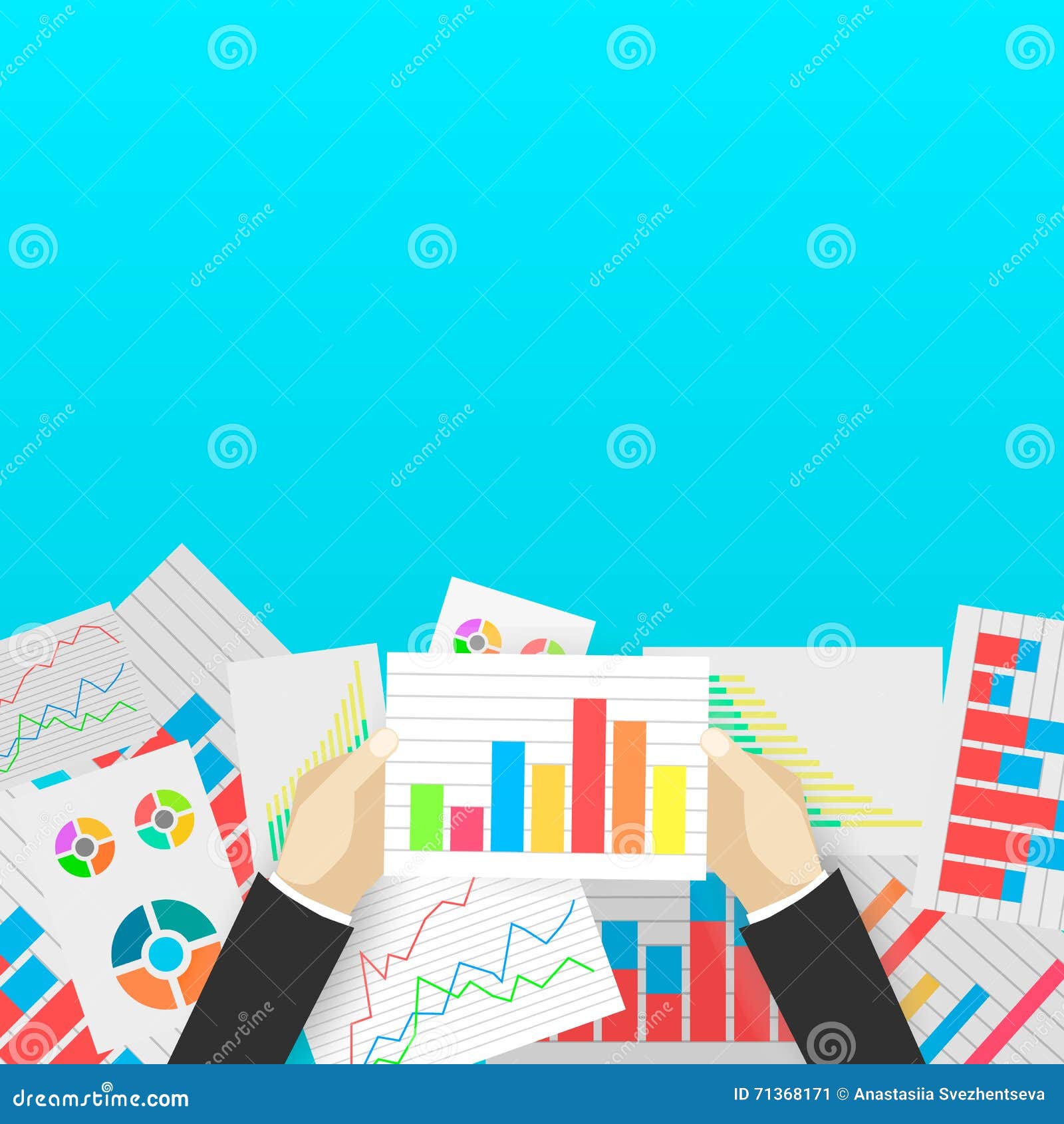 Business Analytics and Financial Audit. Stock Illustration ...