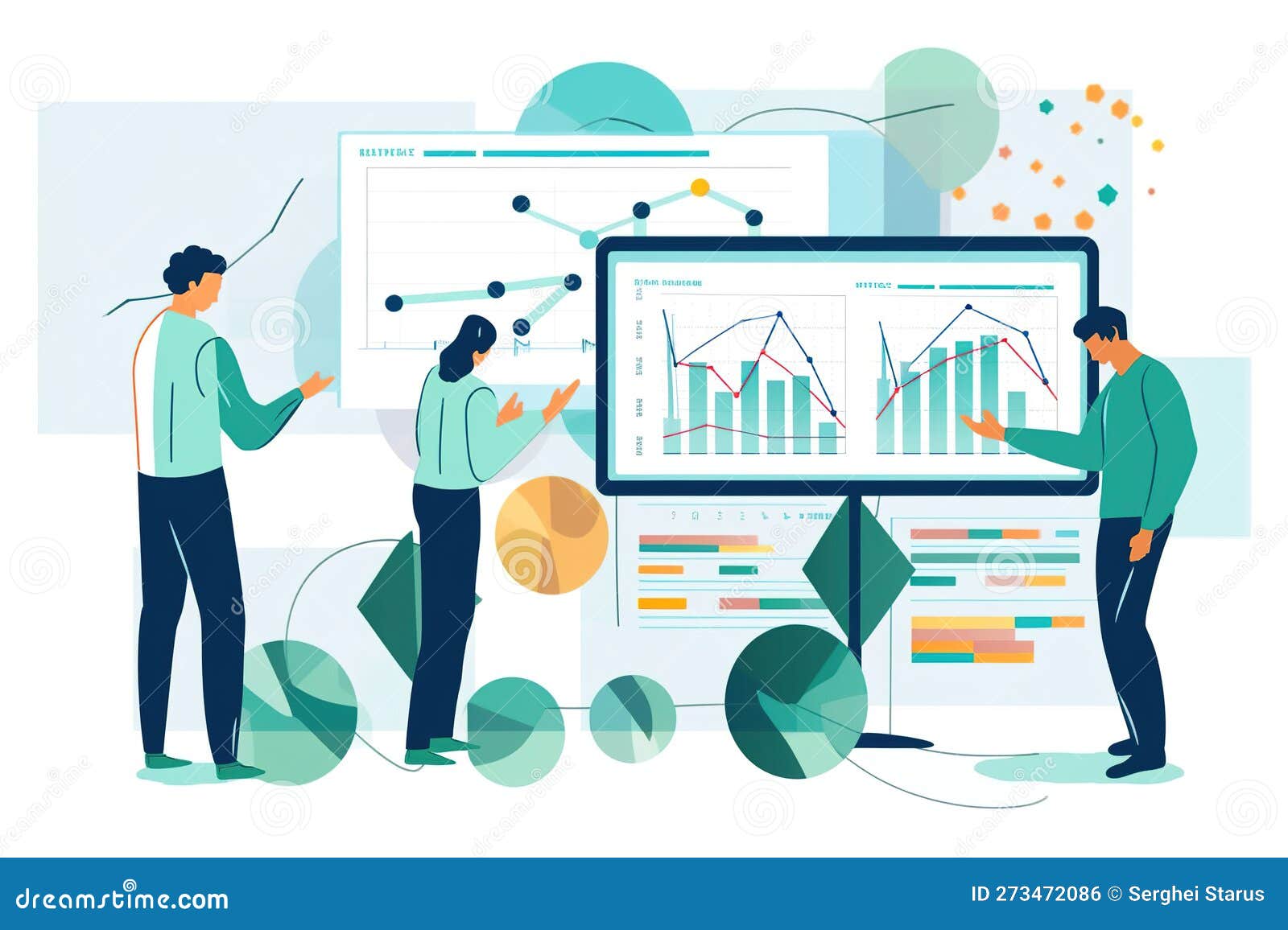 Business Analytics, Graphic Concept or Background, AI Generative Image ...