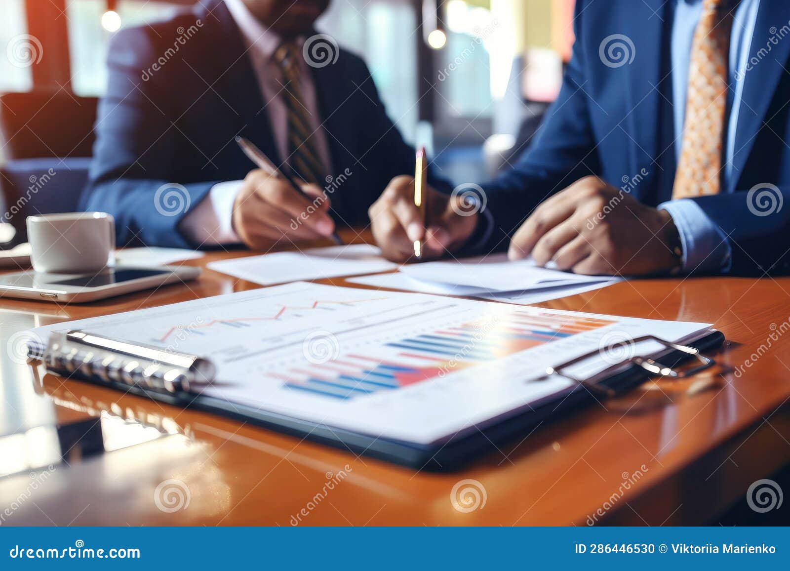 Business Analytics and Strategy: Corporate Team Analyzing Charts Stock ...