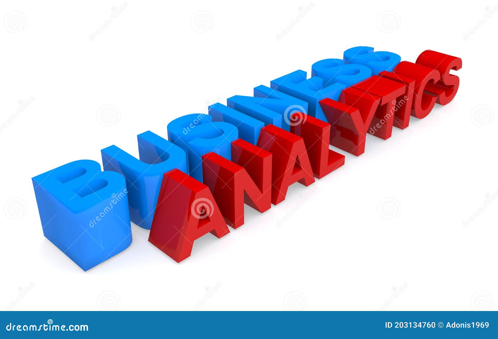 Business Analytics on White Stock Illustration - Illustration of ...