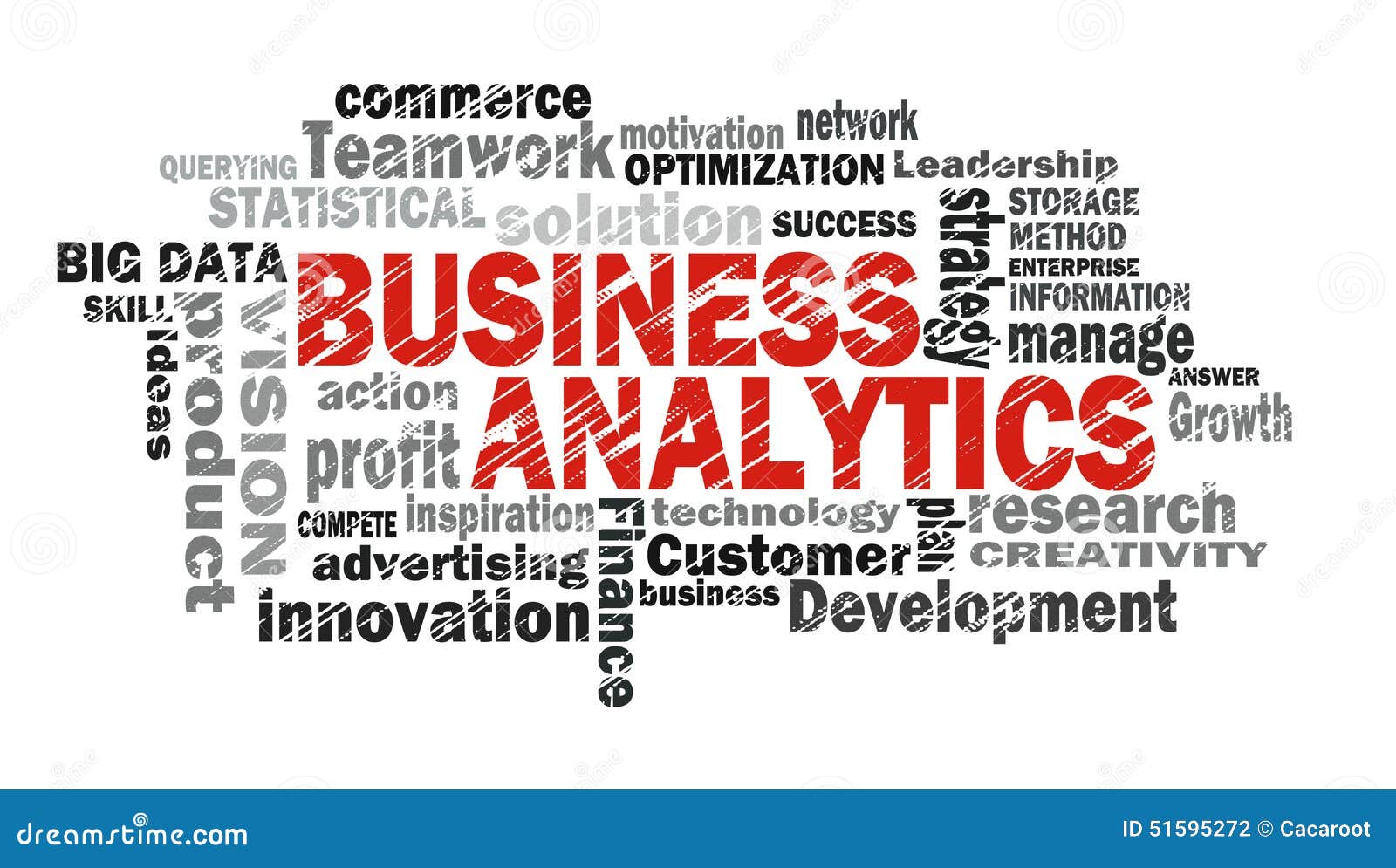 Business Analytics Word Cloud Stock Illustration - Illustration of ...