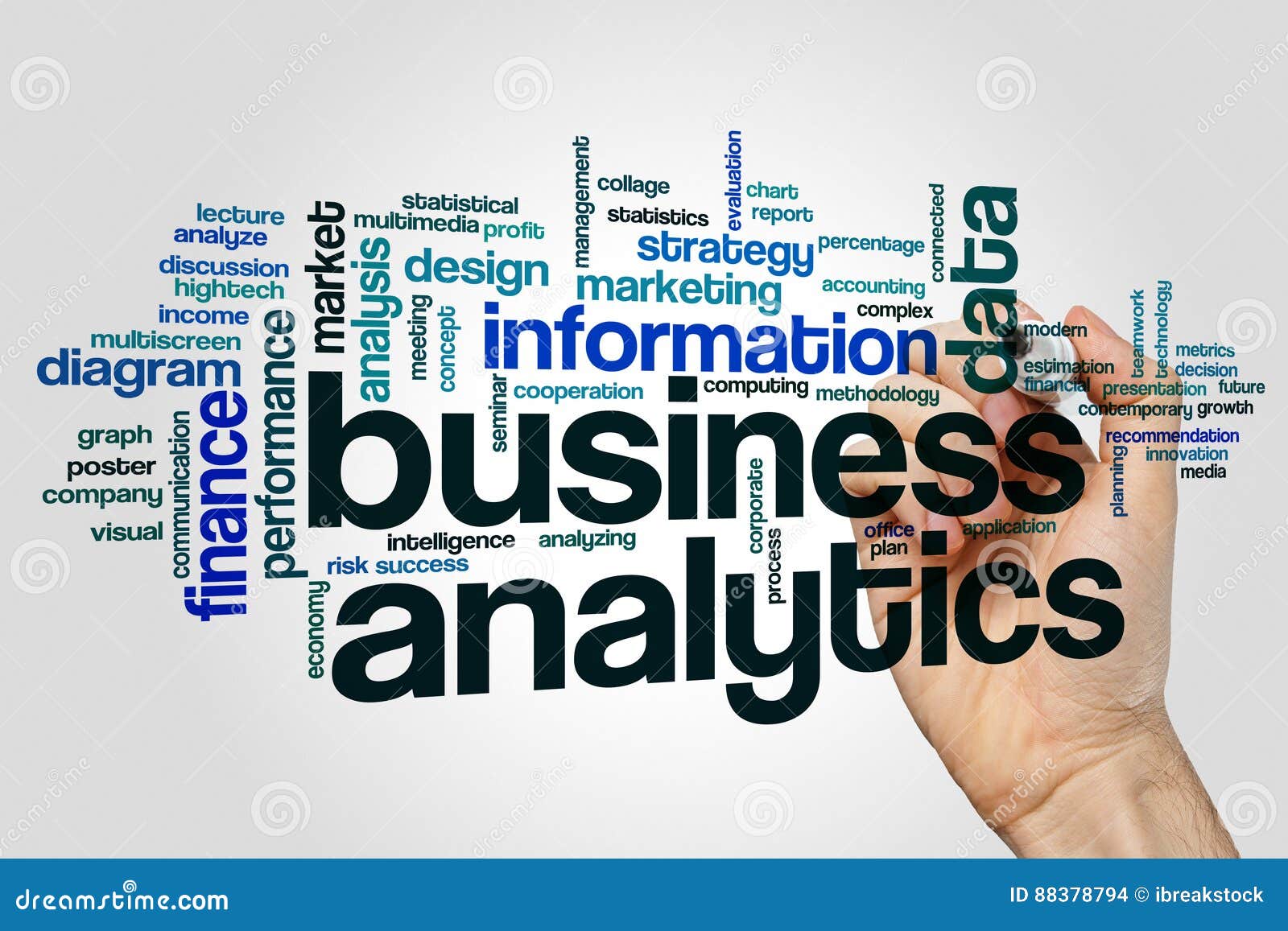Business Analytics Word Cloud Stock Photo - Image of office, analysis ...