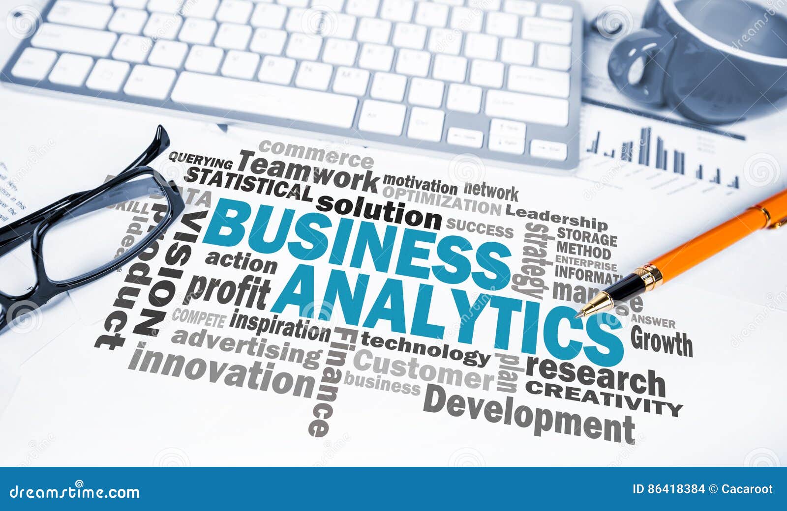 Business Analytics Word Cloud Stock Photo - Image of decision, skill ...