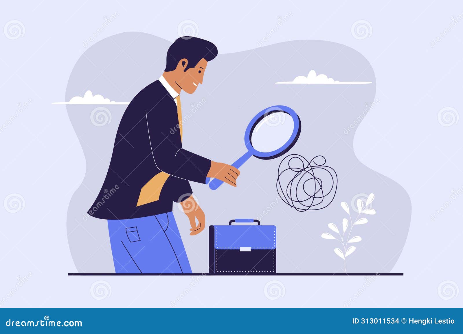 Analyze Problem Finding Solution Or Opportunity, Look For Details To Solve Problem, Discovery Or ...