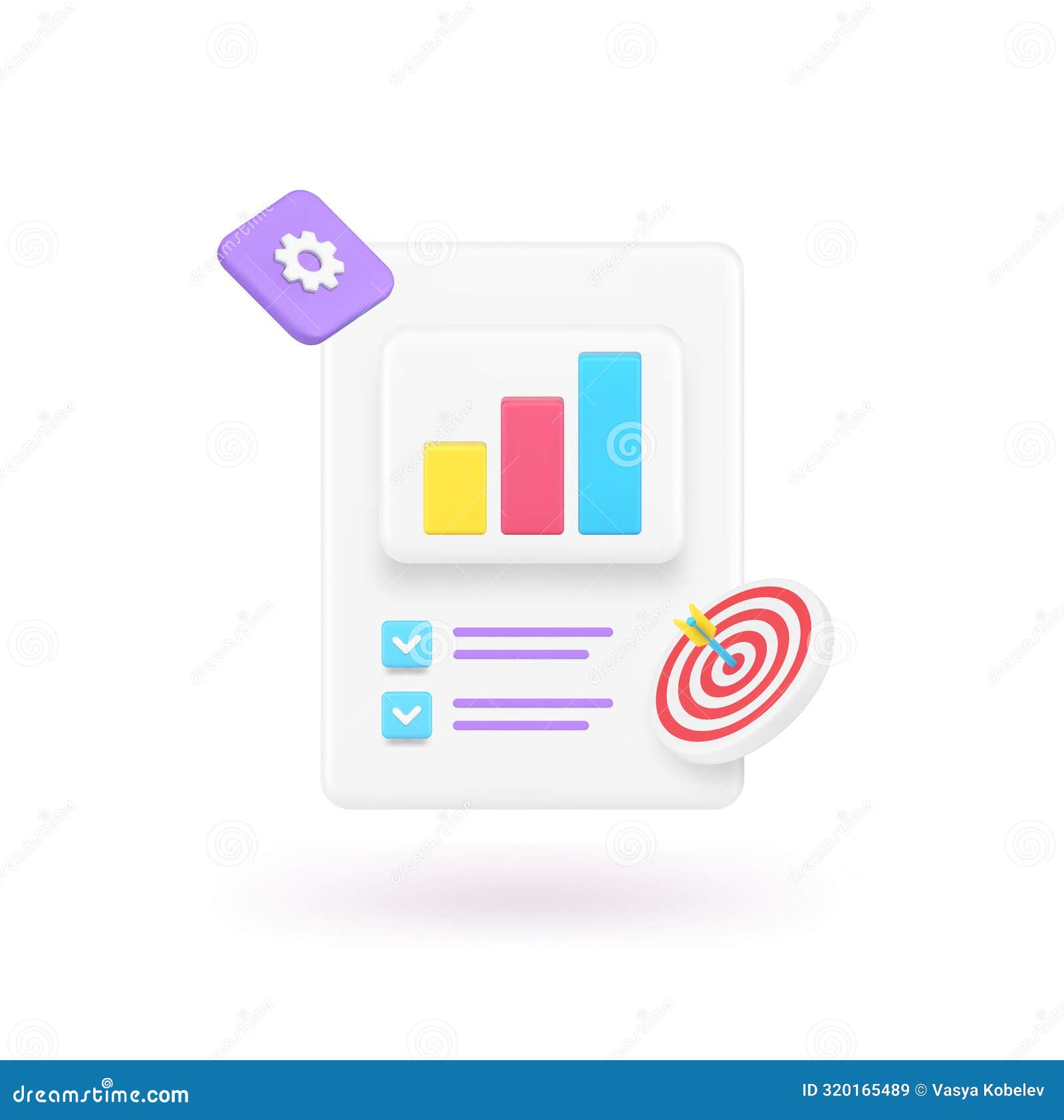 Business Analyzing Complete Bar Graph Diagram Checklist Checkmark ...