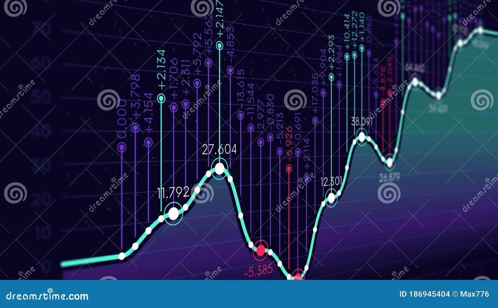 Business Analyzing Graph Diagram Workflow Statistic Chart Smartphone ...