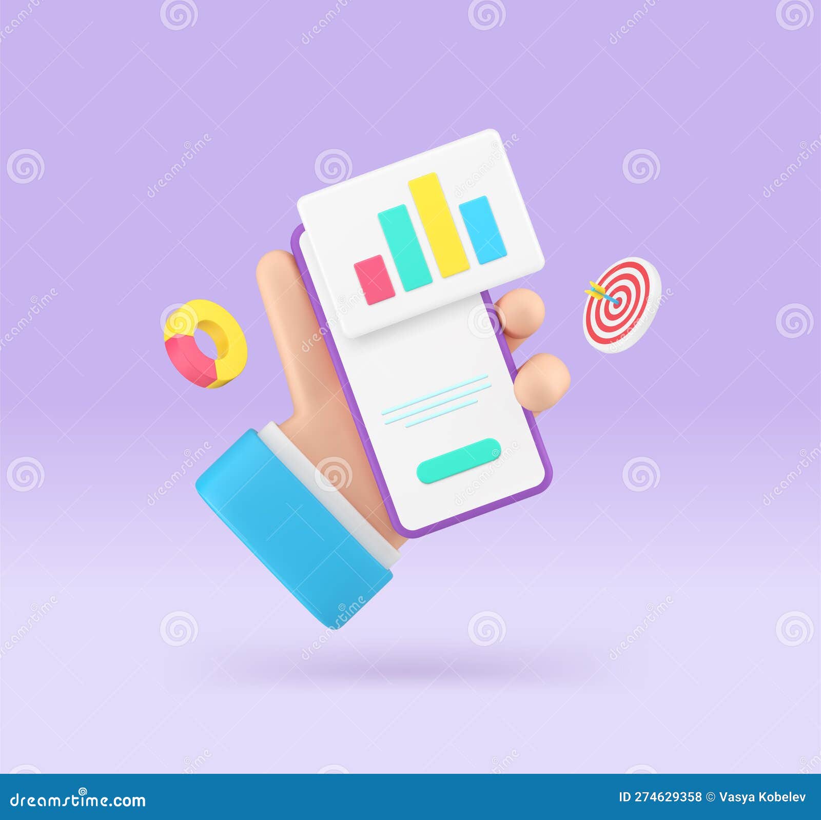 Business Analyzing Smartphone Application Data Management Chart ...