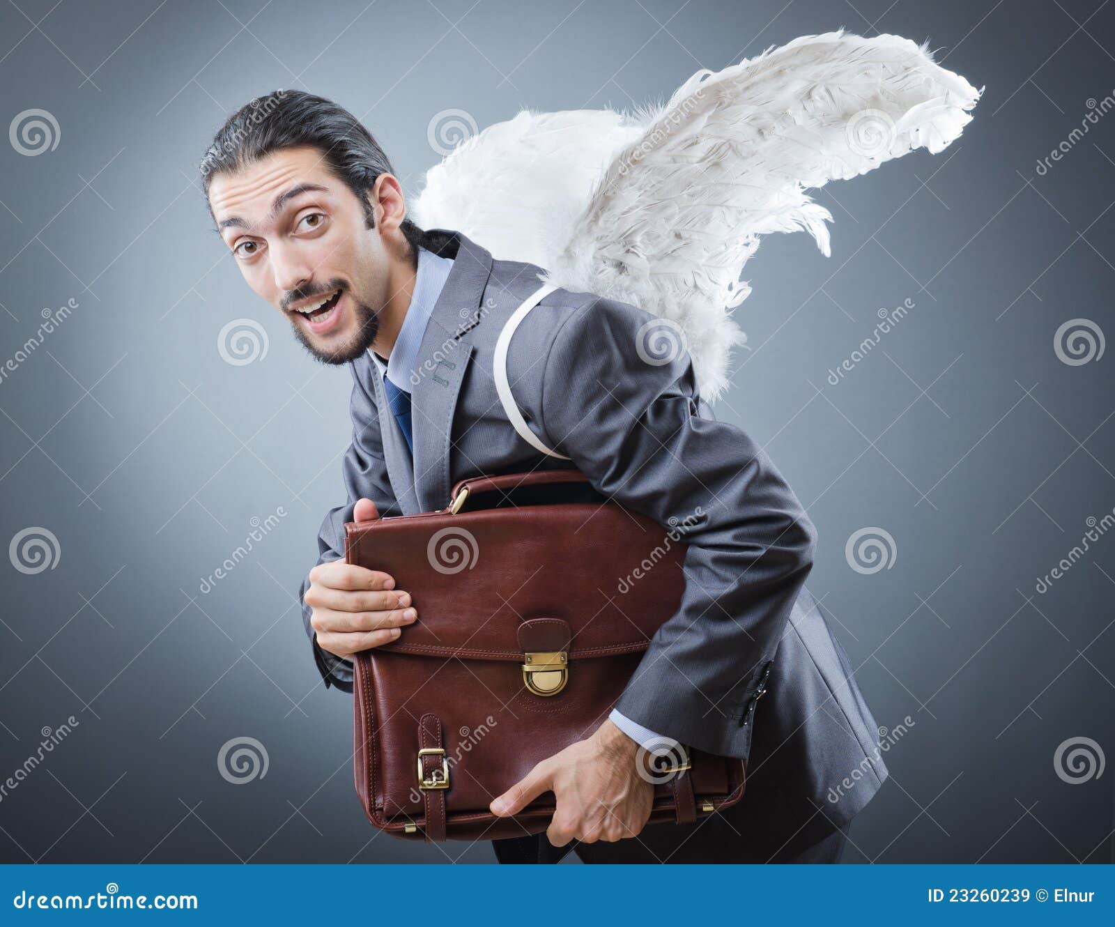 Business angel with money stock image. Image of angel - 23260239
