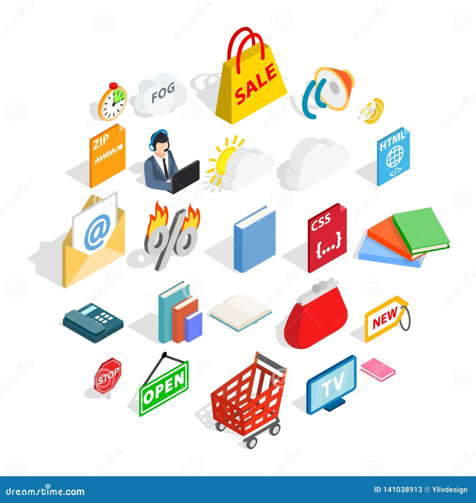 Business Applications Icons Set, Isometric Style Stock Vector ...