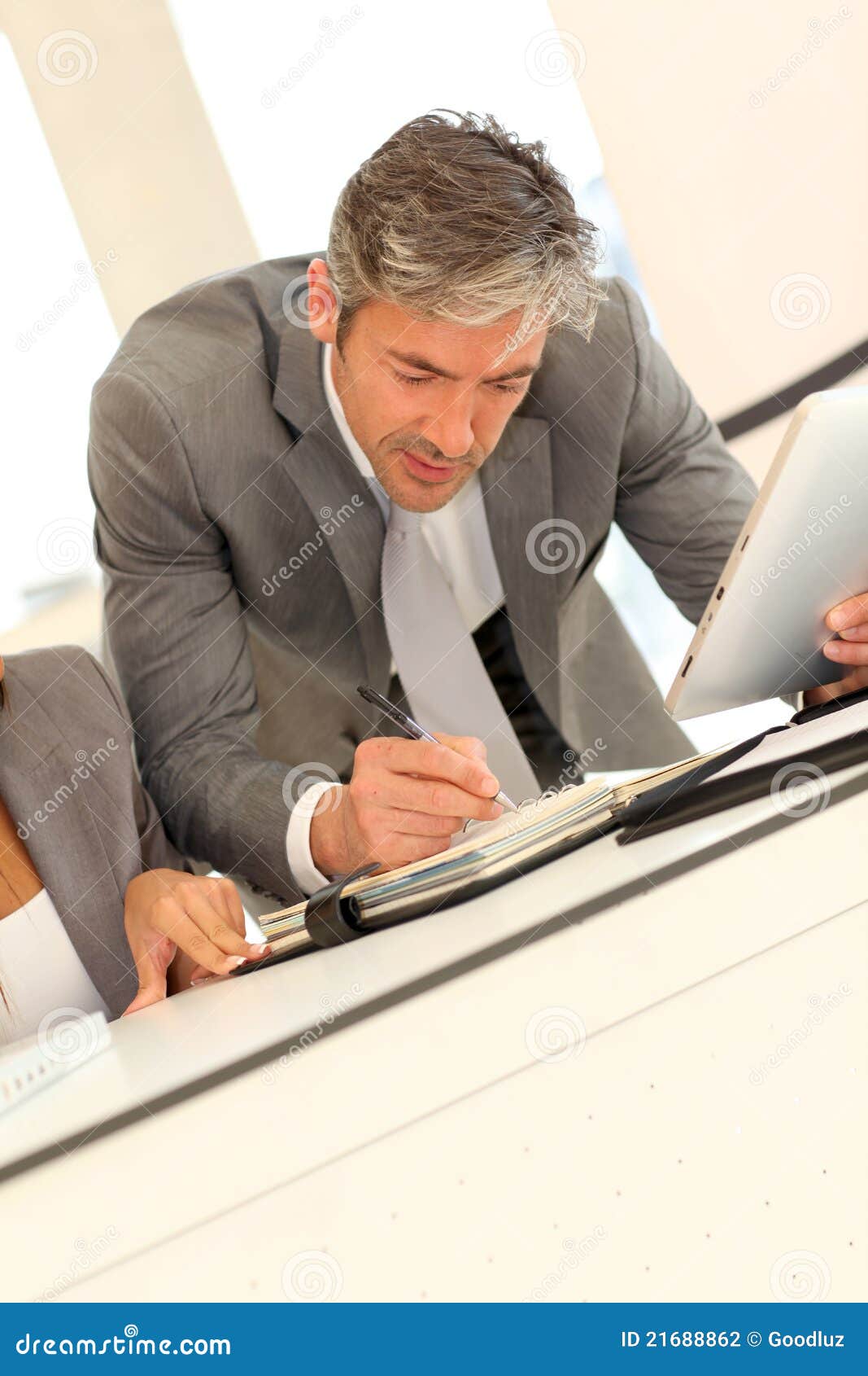 Business appointment stock photo. Image of grey, manager - 21688862
