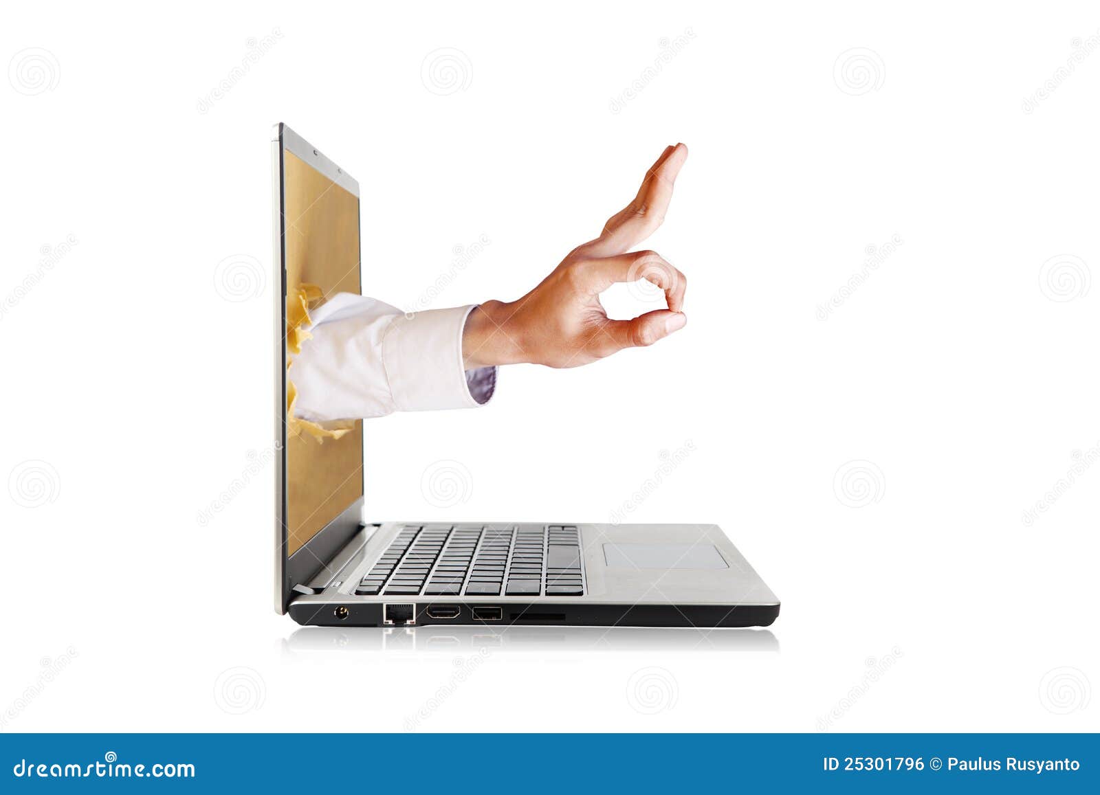 Business approval stock photo. Image of finger, laptop - 25301796