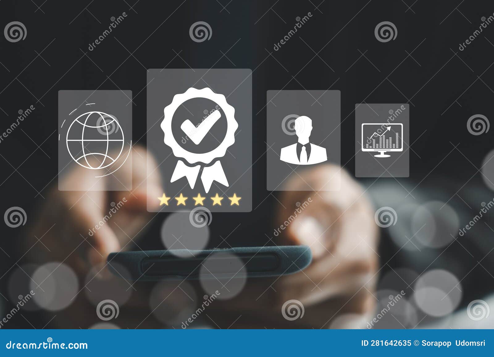 ISO Certification Guarantees Top Service Stock Image - Image of ...