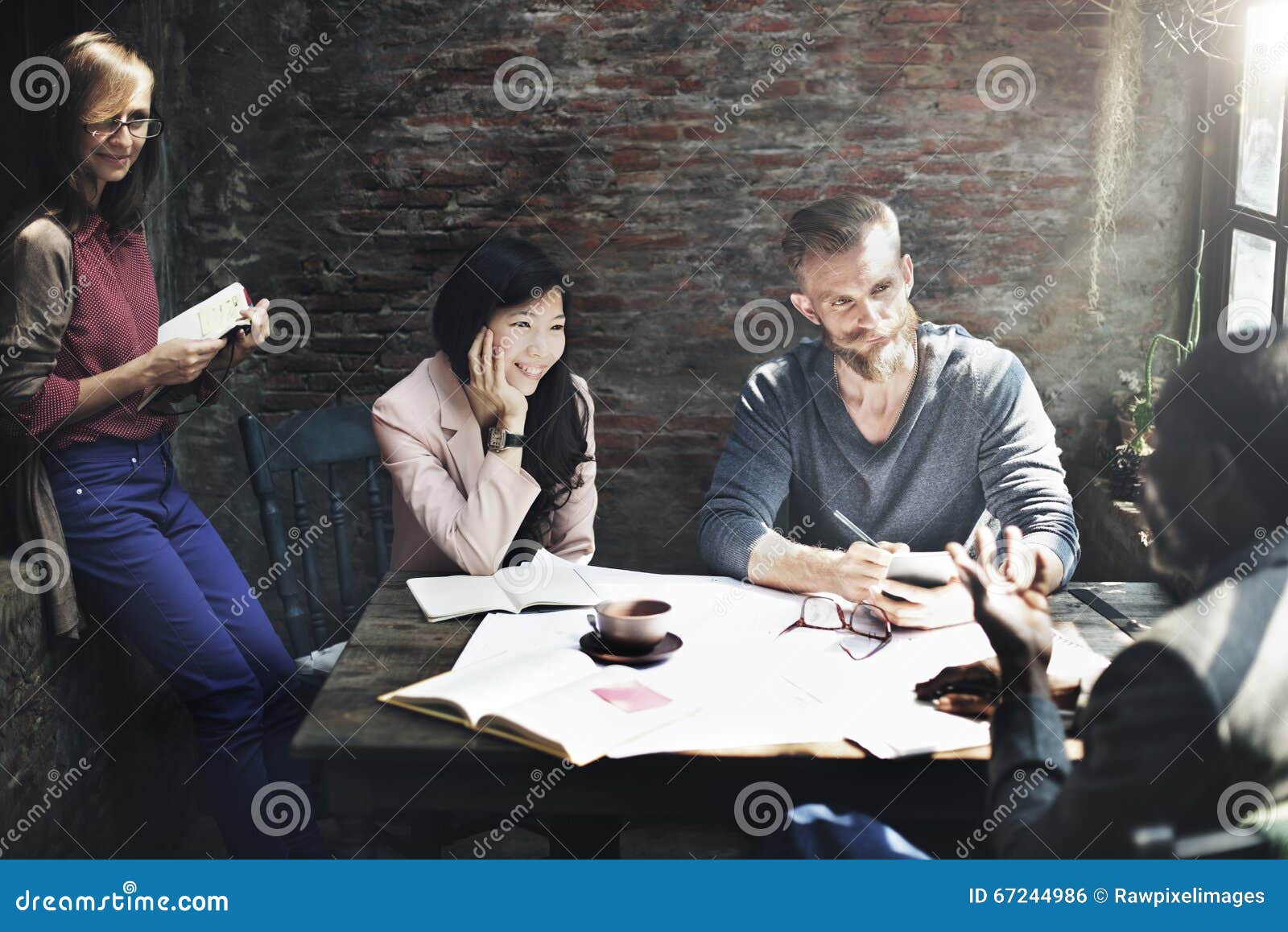 Business Architecture Interior Designer Meeting Concept Stock Photo ...