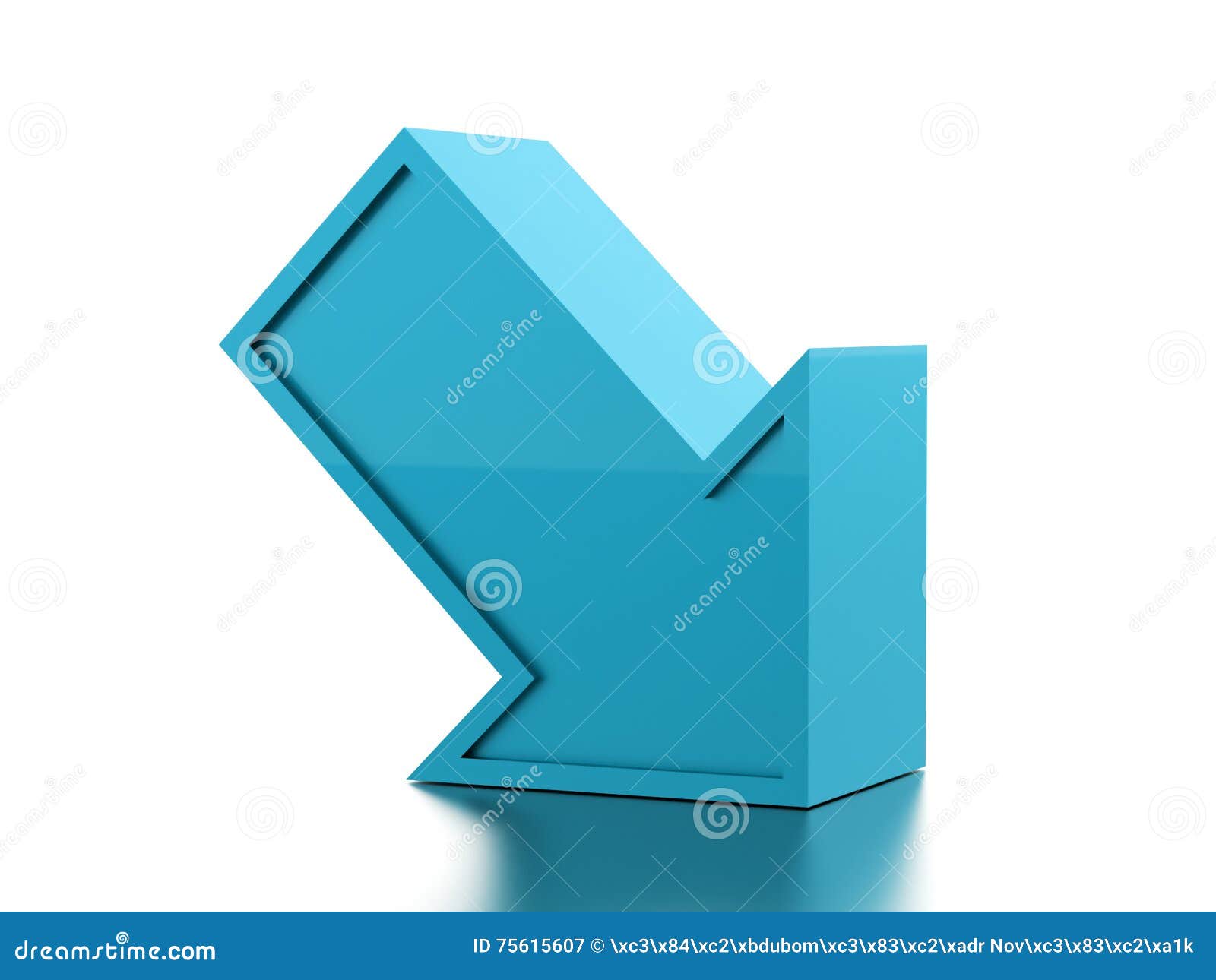 Business Arrow Icon Concept Rendered Stock Illustration - Illustration ...