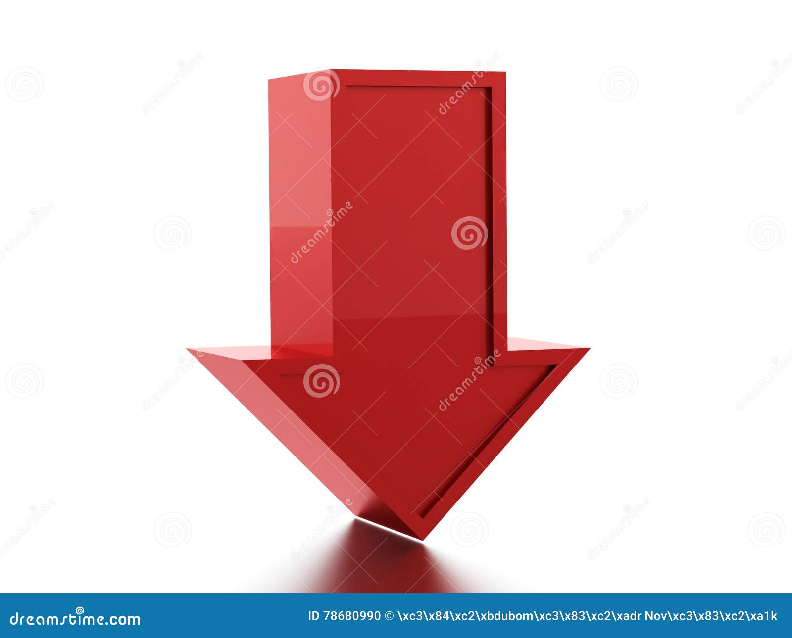 Business Arrow Icon Concept Rendered Stock Illustration - Illustration ...