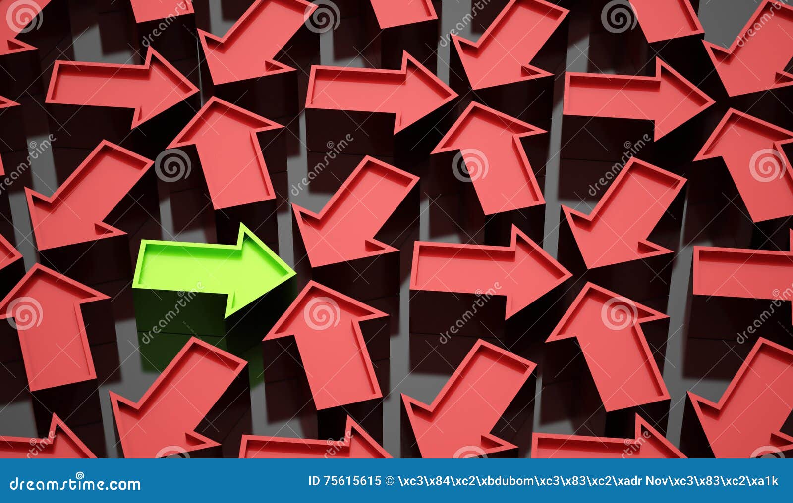 Business Arrow Icon Concept Rendered Stock Illustration - Illustration ...