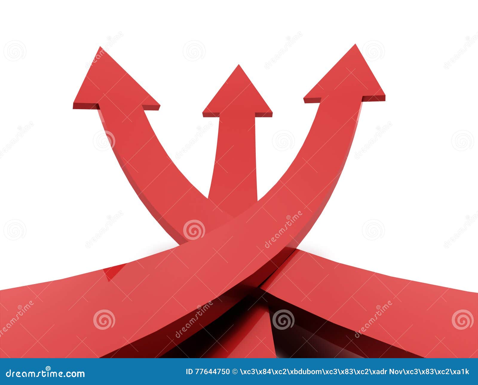 Business arrows concept stock illustration. Illustration of increase ...