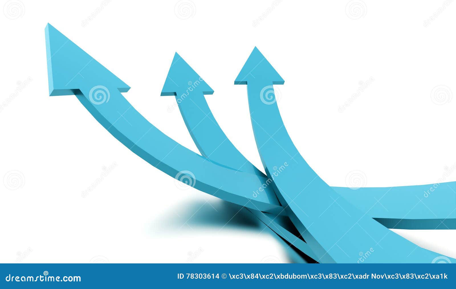 Business arrows rendered stock illustration. Illustration of icon ...
