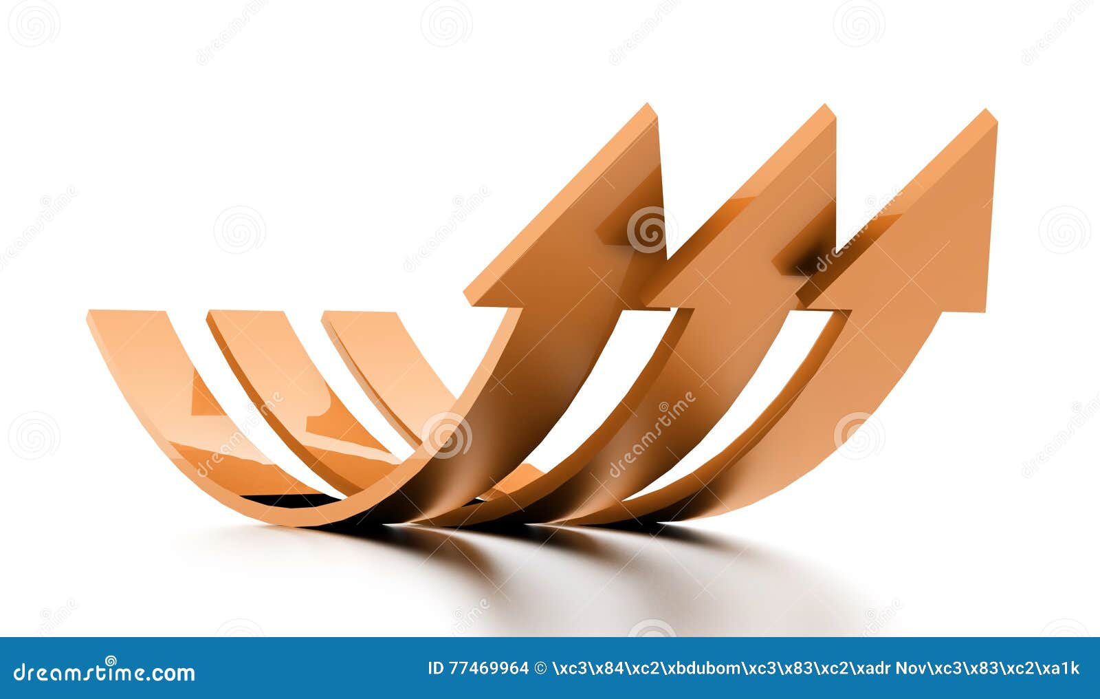 Business arrows rendered stock illustration. Illustration of layout ...
