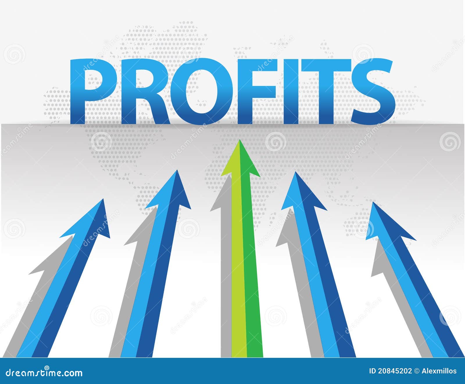 Business Arrows Target Profits Illustration Stock Vector - Illustration of direction, connection ...