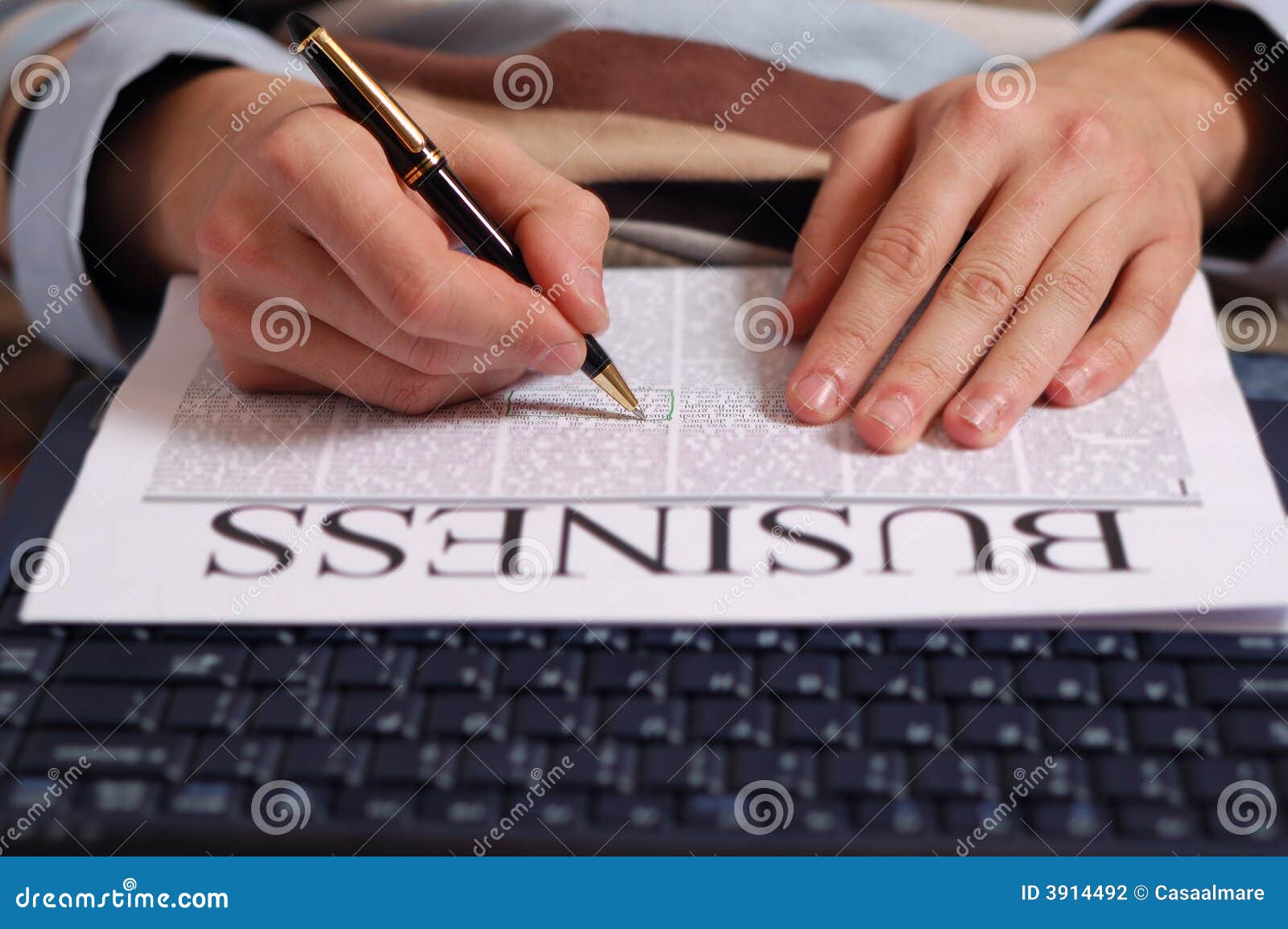 Business article stock photo. Image of communication, newspaper - 3914492