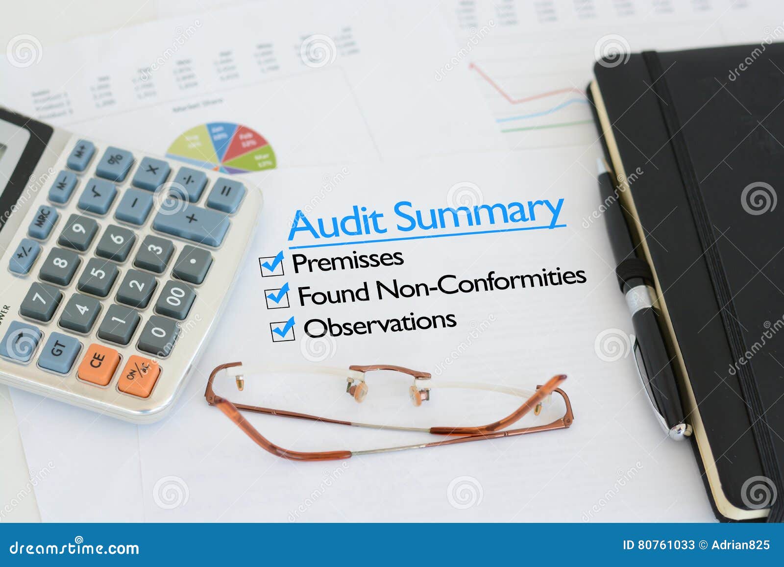 Business Audit Summary Report Stock Image - Image of consultancy ...