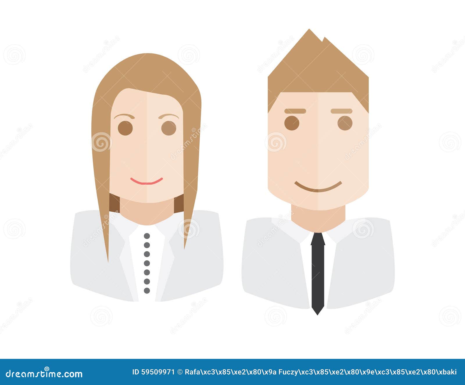 Business Avatars Set Vector Stock Vector - Illustration of white ...