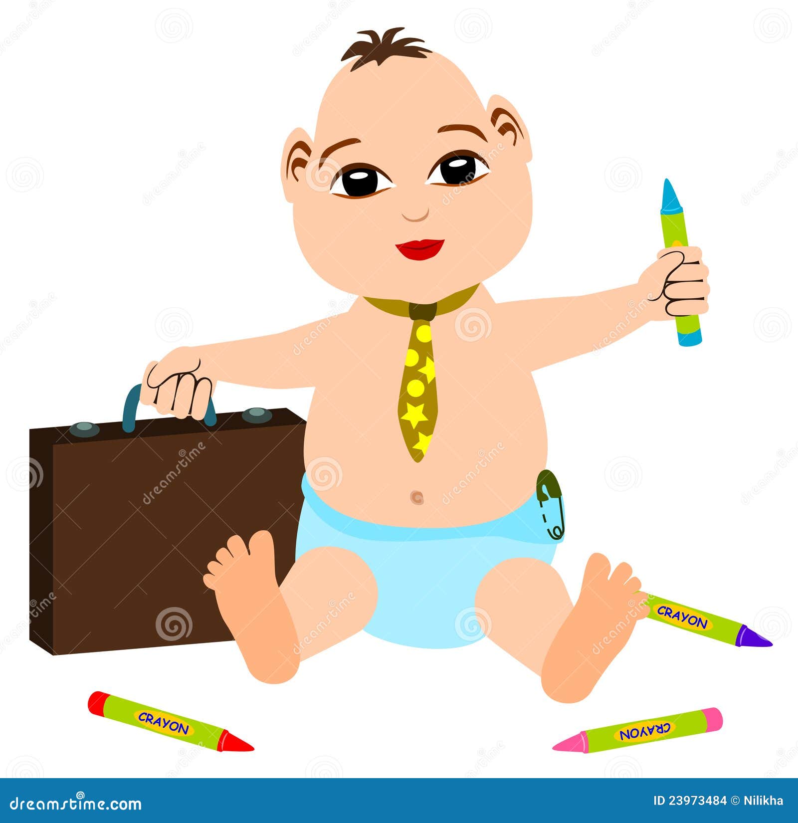Business baby stock illustration. Illustration of business - 23973484