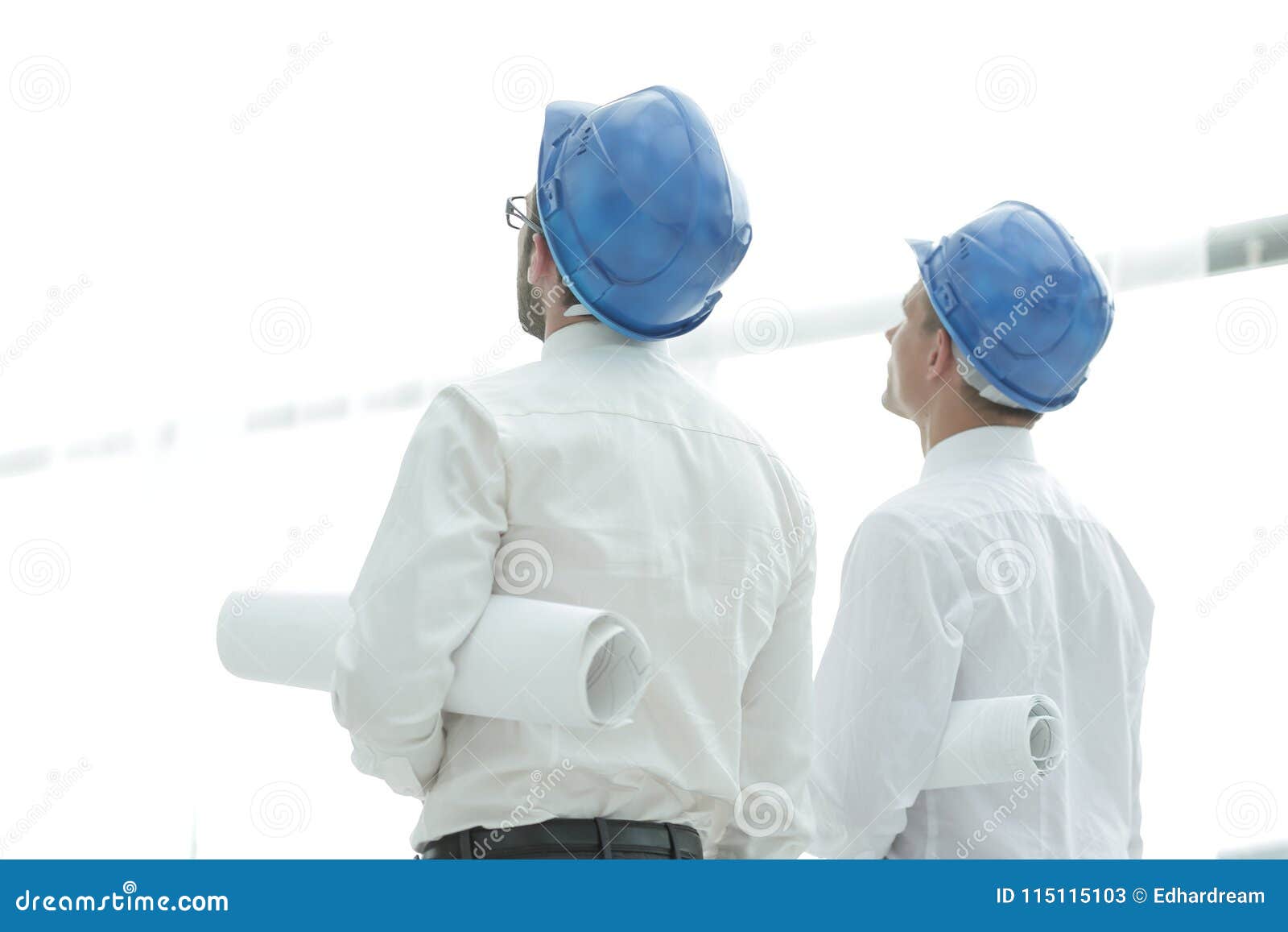 Rear View. Architect and Builder Stock Image - Image of architect ...