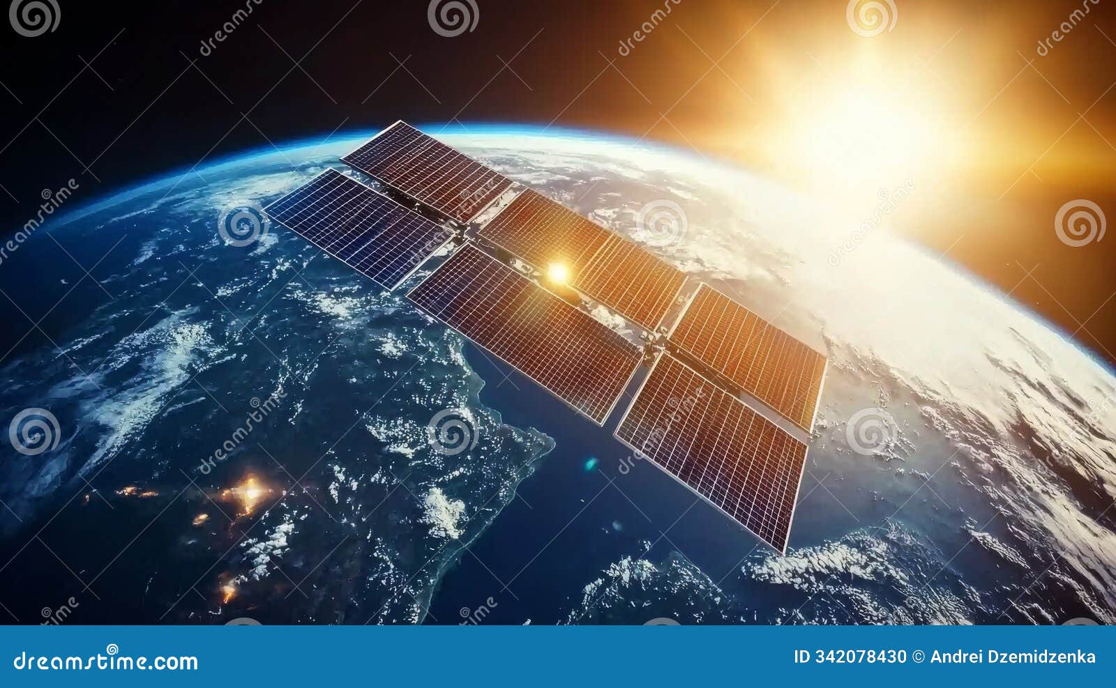 Business Background Based on Technology, an Earth-orbiting ...