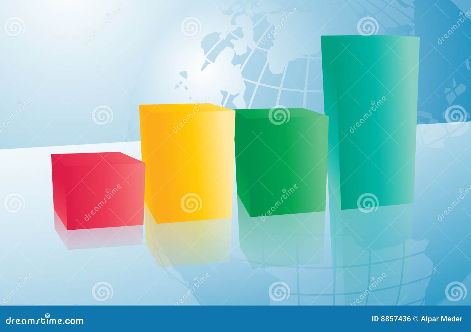 Business Background with Chart Stock Vector - Illustration of card ...