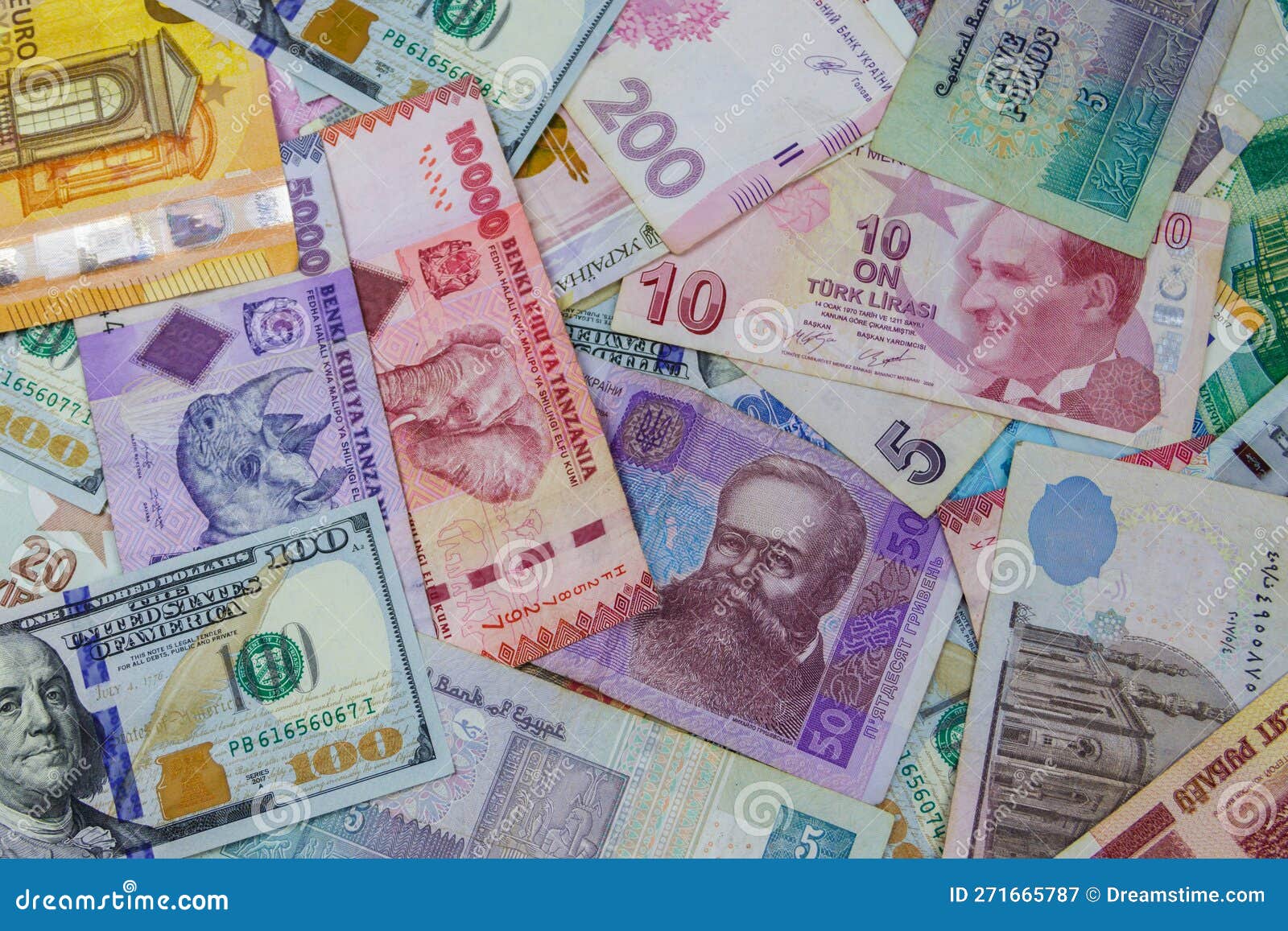 Business Background of Currencies from Different Countries Stock Image ...