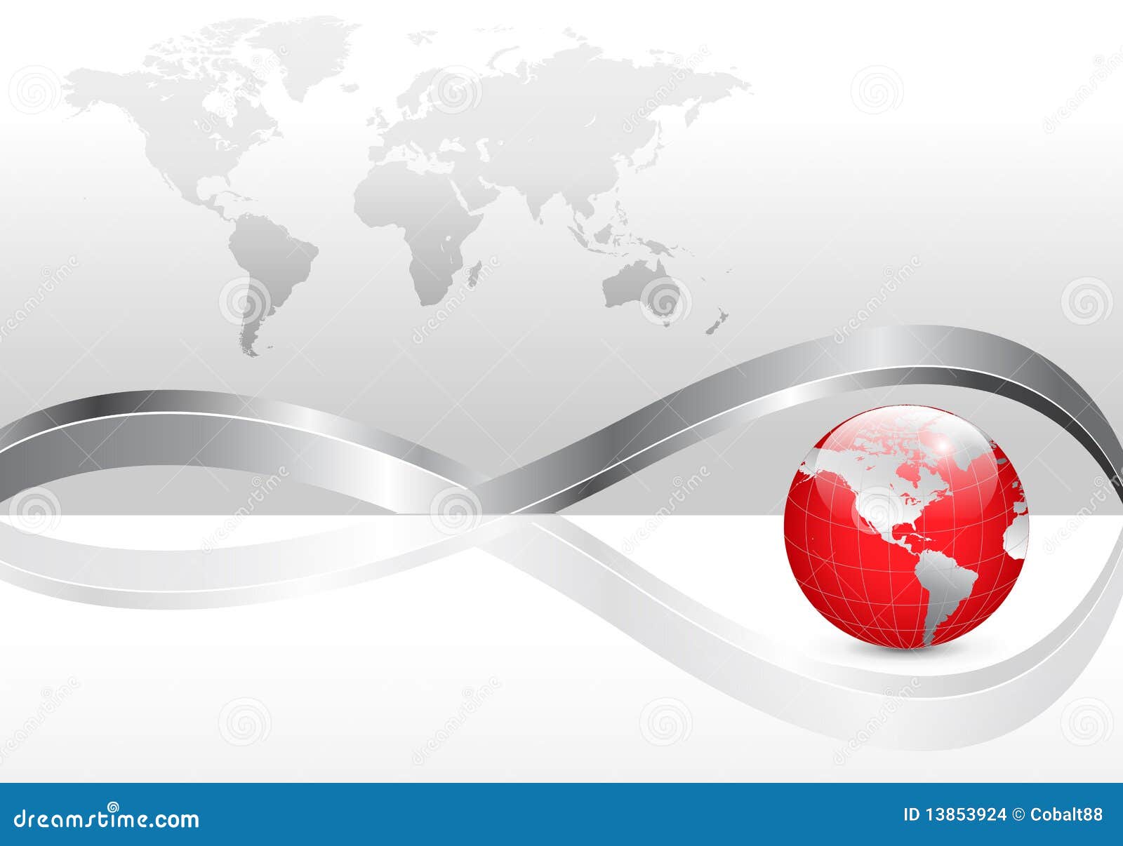 Business Background with Earth Globe Stock Vector - Illustration of ...