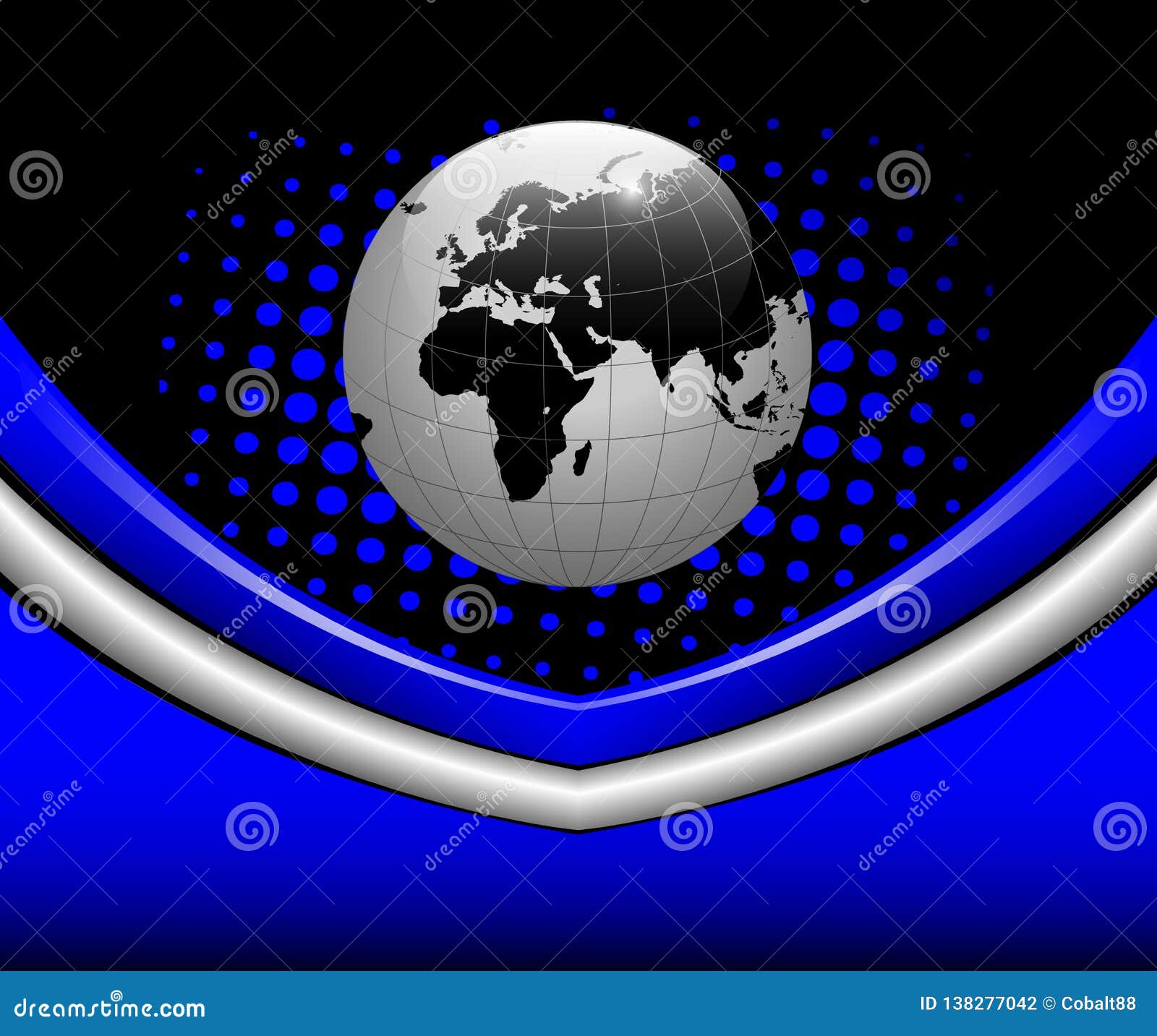 Business Background with Earth Globe Stock Vector - Illustration of ...