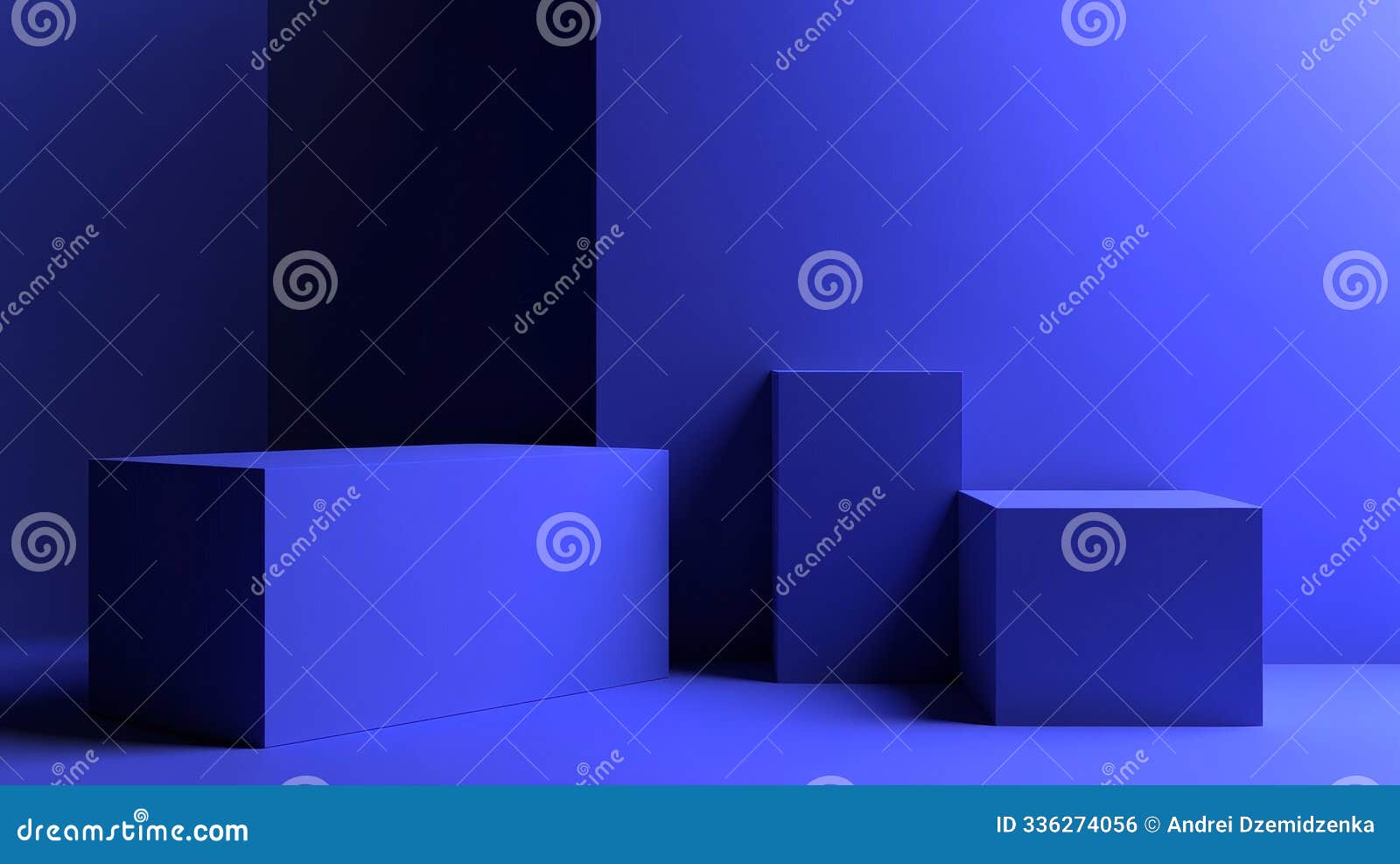 Business Background Featuring Blue 3D Shapes. Stock Photo - Image of ...