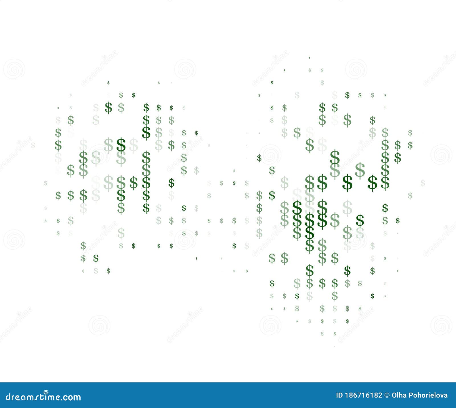 Business Background Made of Falling Dollar Signs. Modern Abstract ...