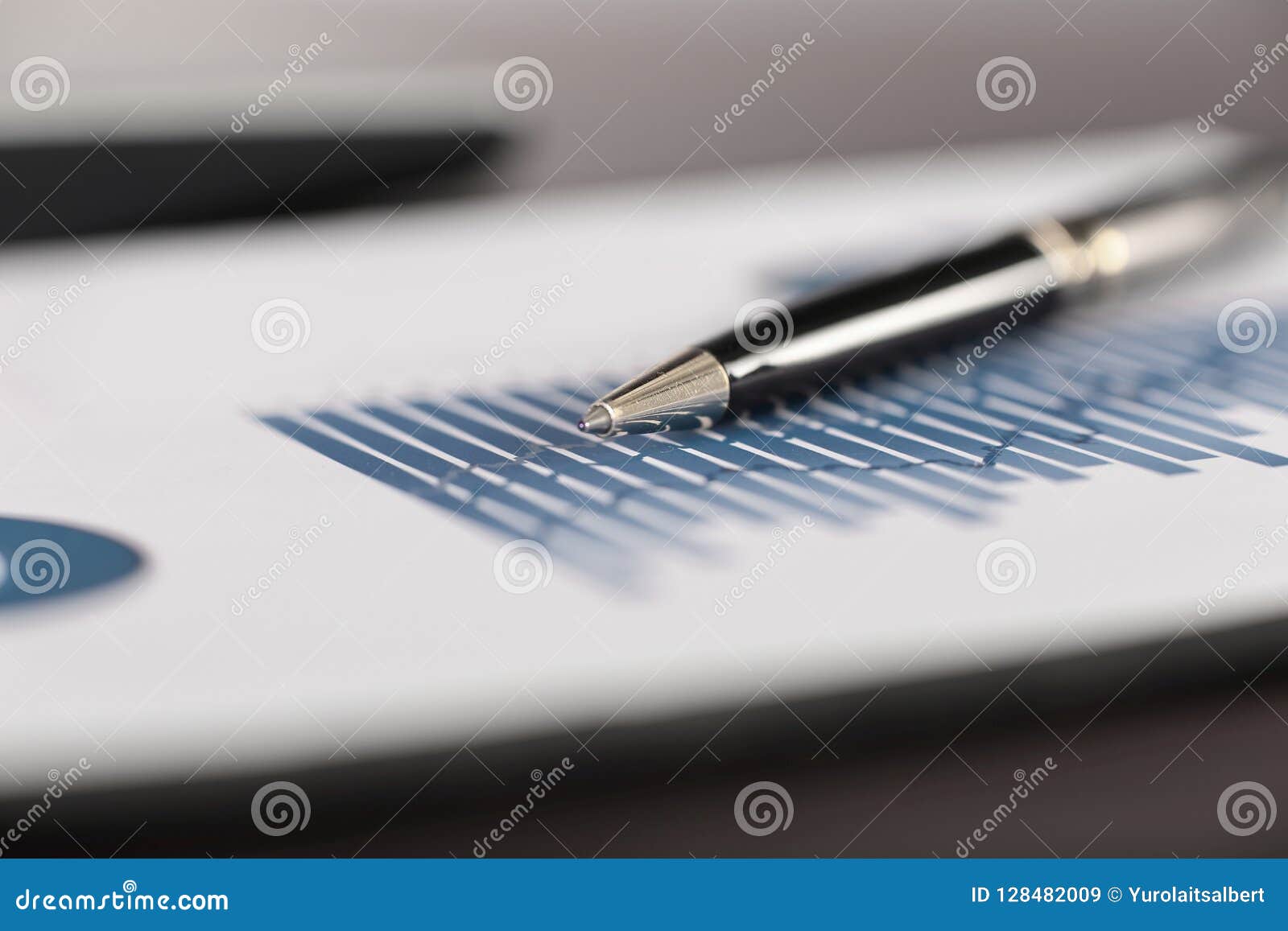 Business Background.pen and Financial Chart. Business Concept Stock ...